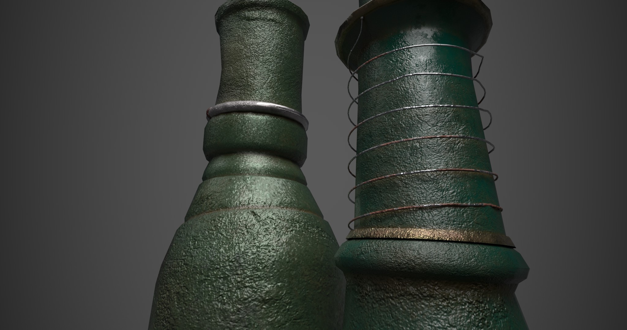 Medieval Drinking Bottles - 3D Model by Get Dead Entertainment