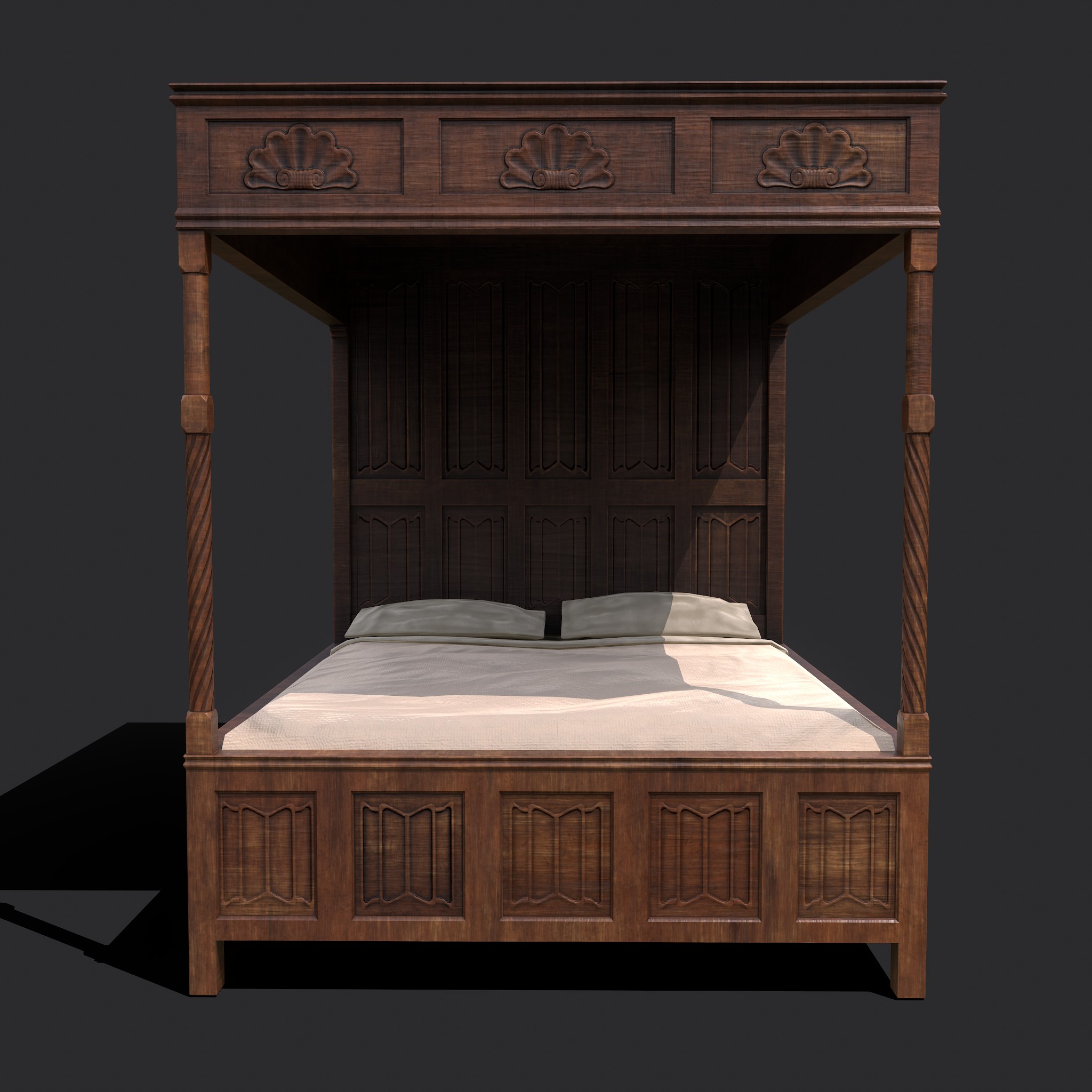 Medieval Elegant Bed - 3D Model by Get Dead Entertainment