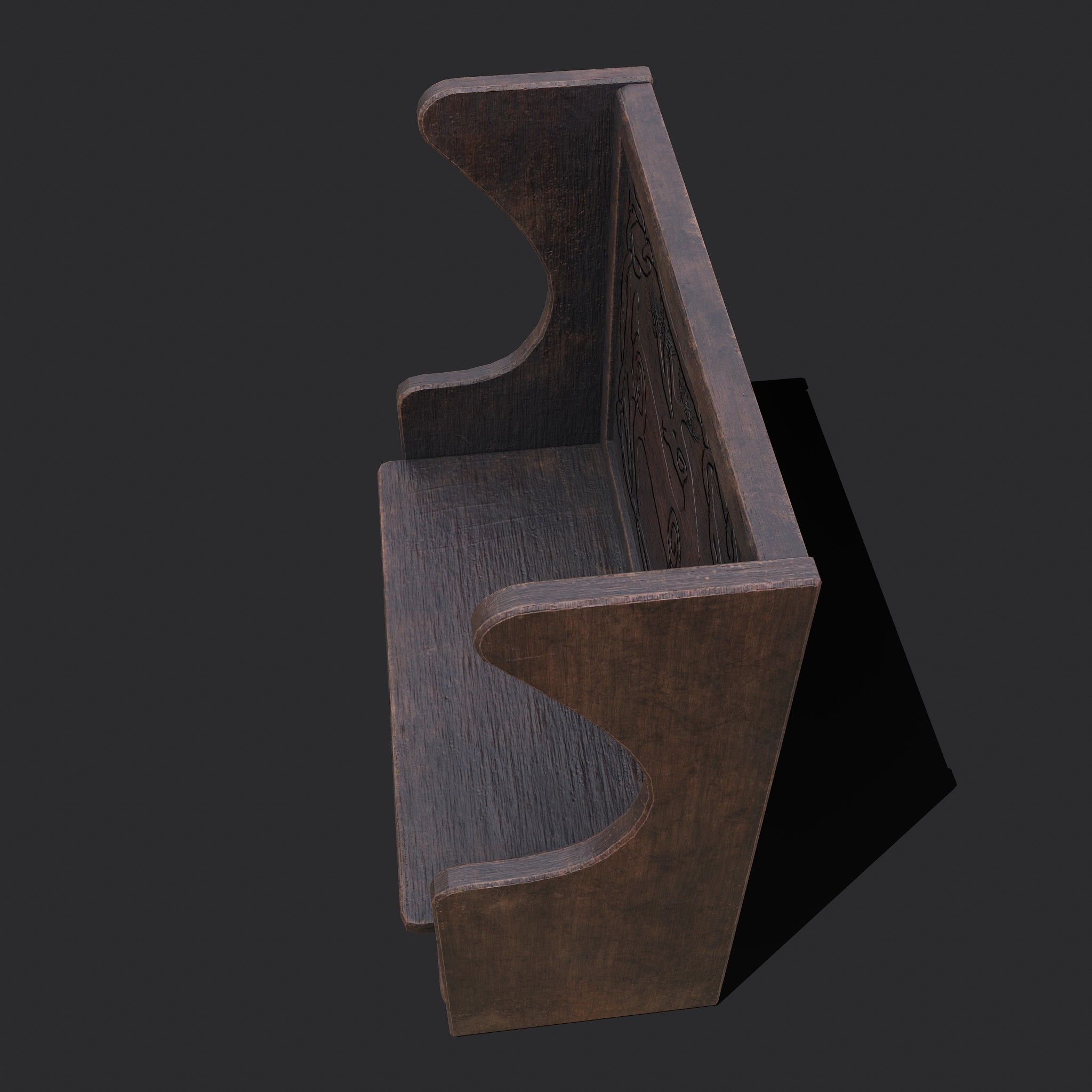 Medieval Elegant Deer Bench - 3D Model by Get Dead Entertainment