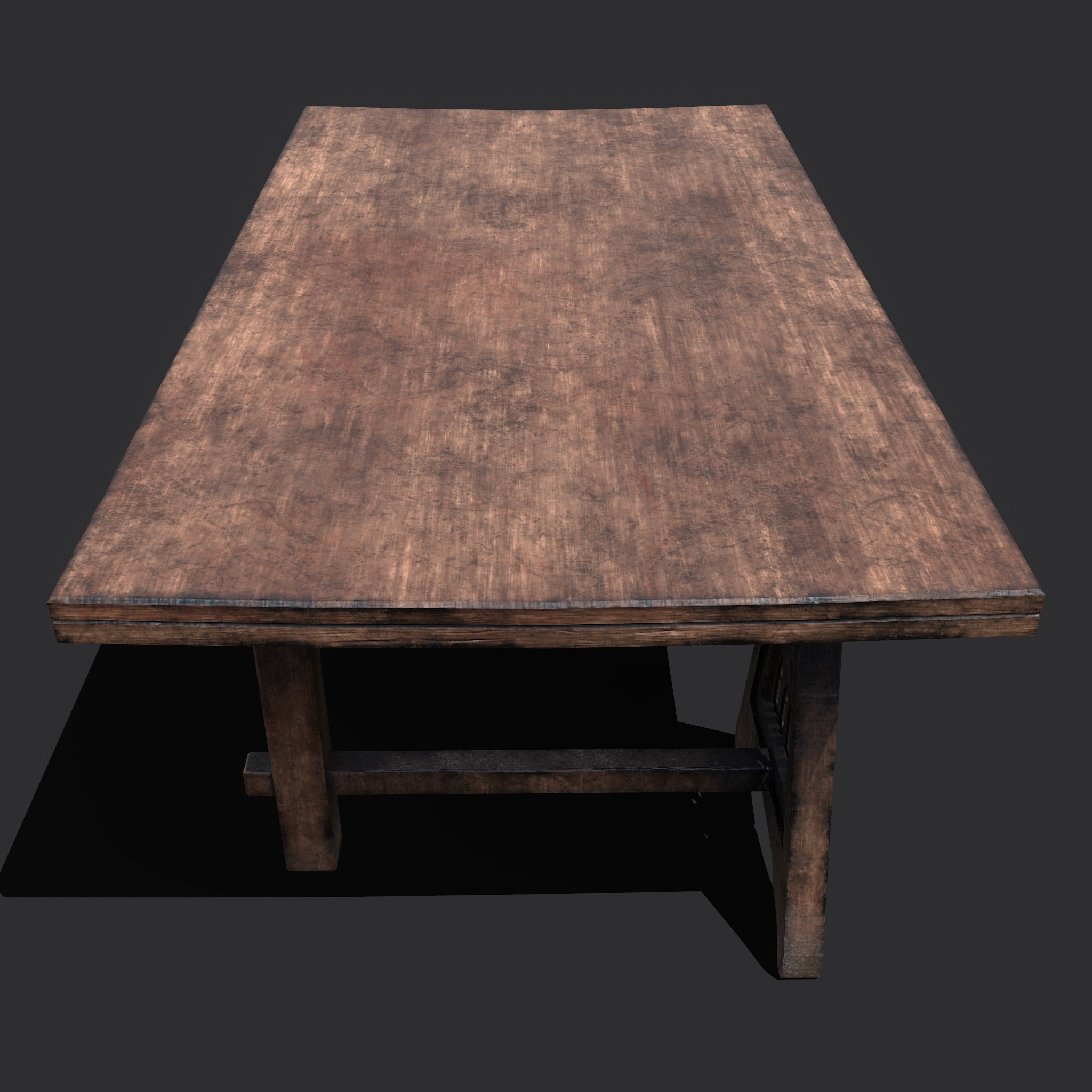 Medieval Elegant Fan Leg Table - 3D Model by Get Dead Entertainment