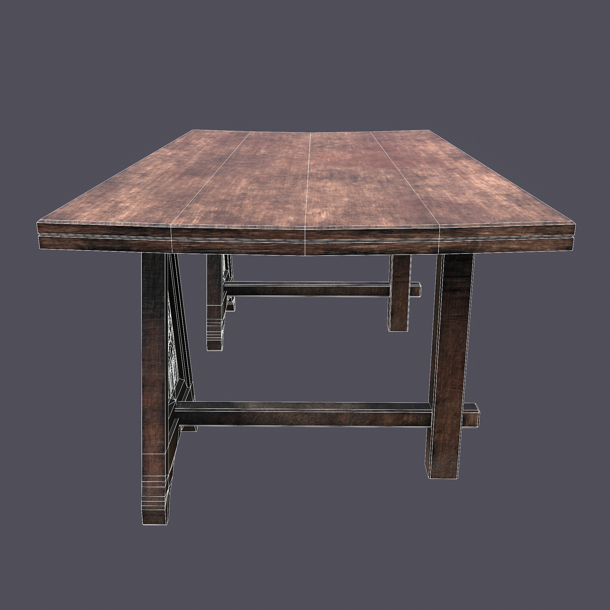 Medieval Elegant Fan Leg Table - 3D Model by Get Dead Entertainment