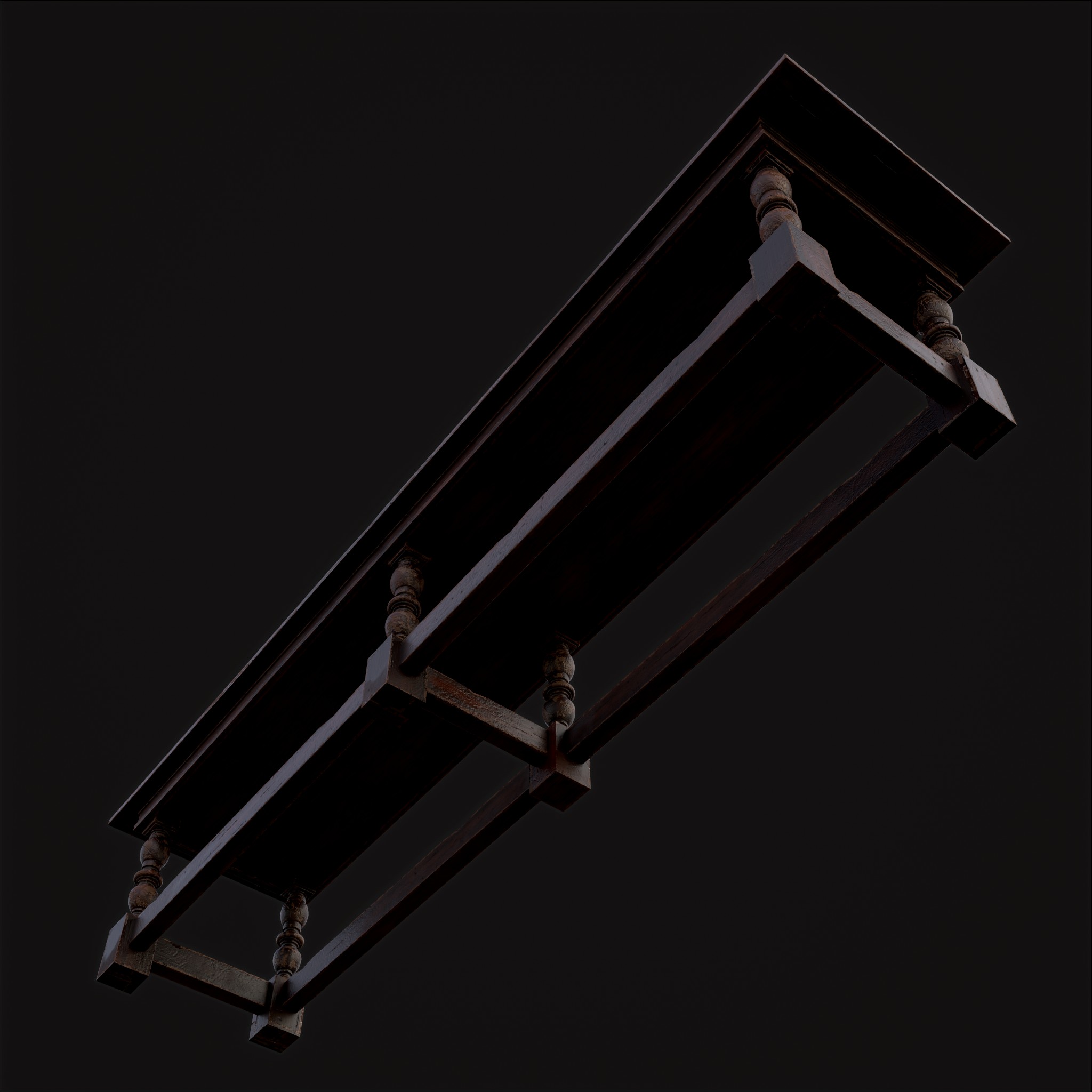 Medieval Elegant Long Dining Table - 3D Model by Get Dead Entertainment