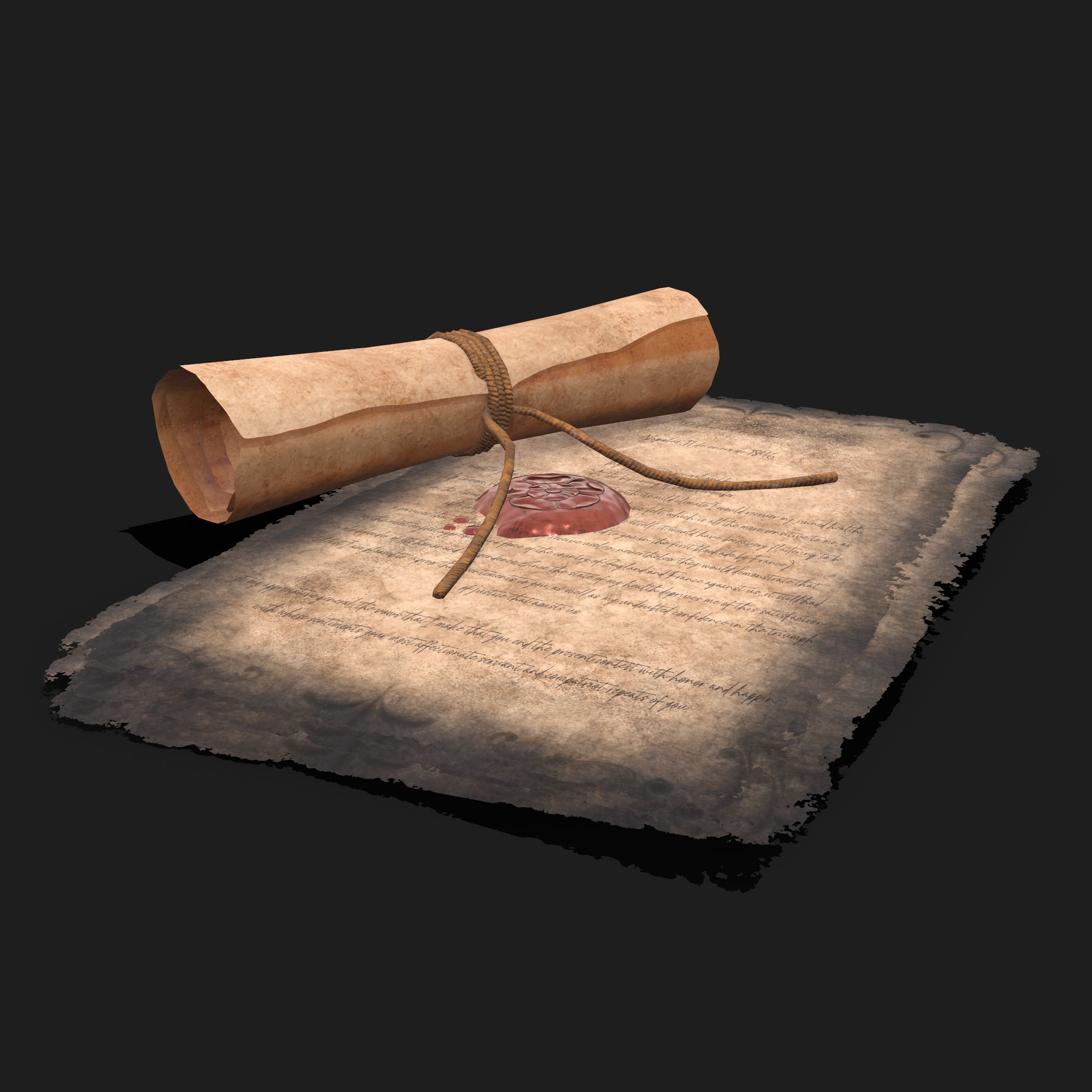 Medieval Elegant Papers - 3D Model by Get Dead Entertainment