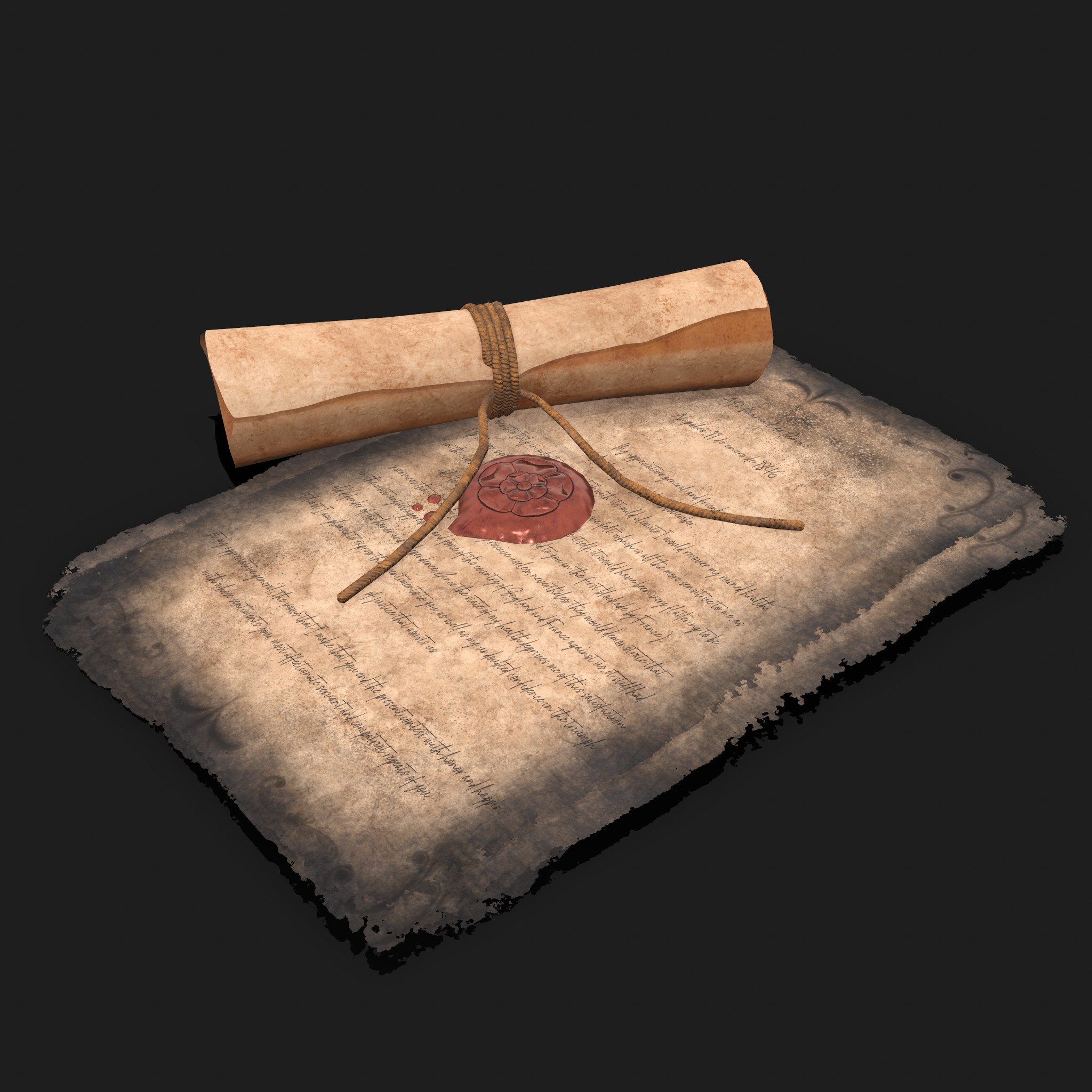 Medieval Elegant Papers - 3D Model by Get Dead Entertainment