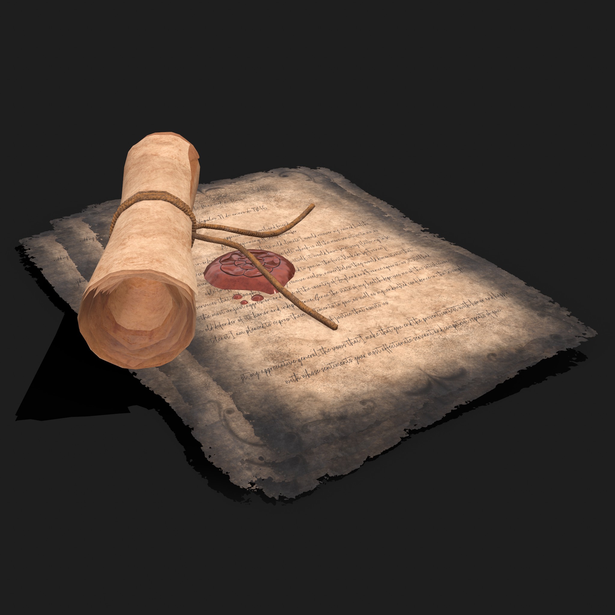 Medieval Elegant Papers - 3D Model by Get Dead Entertainment