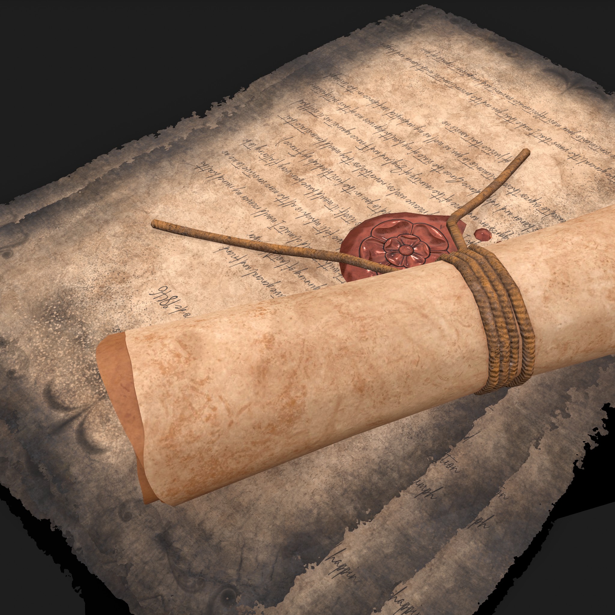 Medieval Elegant Papers - 3D Model by Get Dead Entertainment