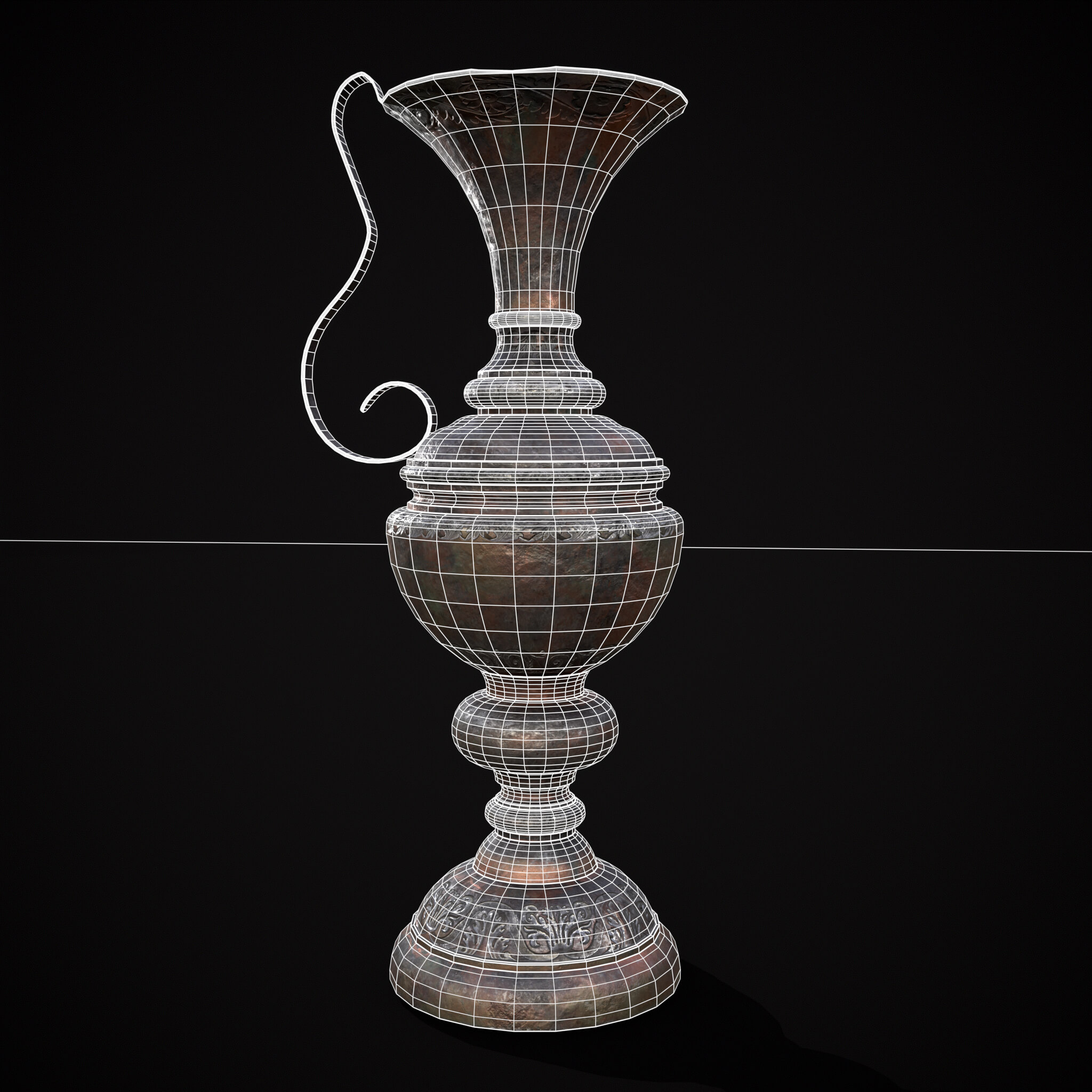 Medieval Elegant Pewter Pitcher - 3D Model by Get Dead Entertainment