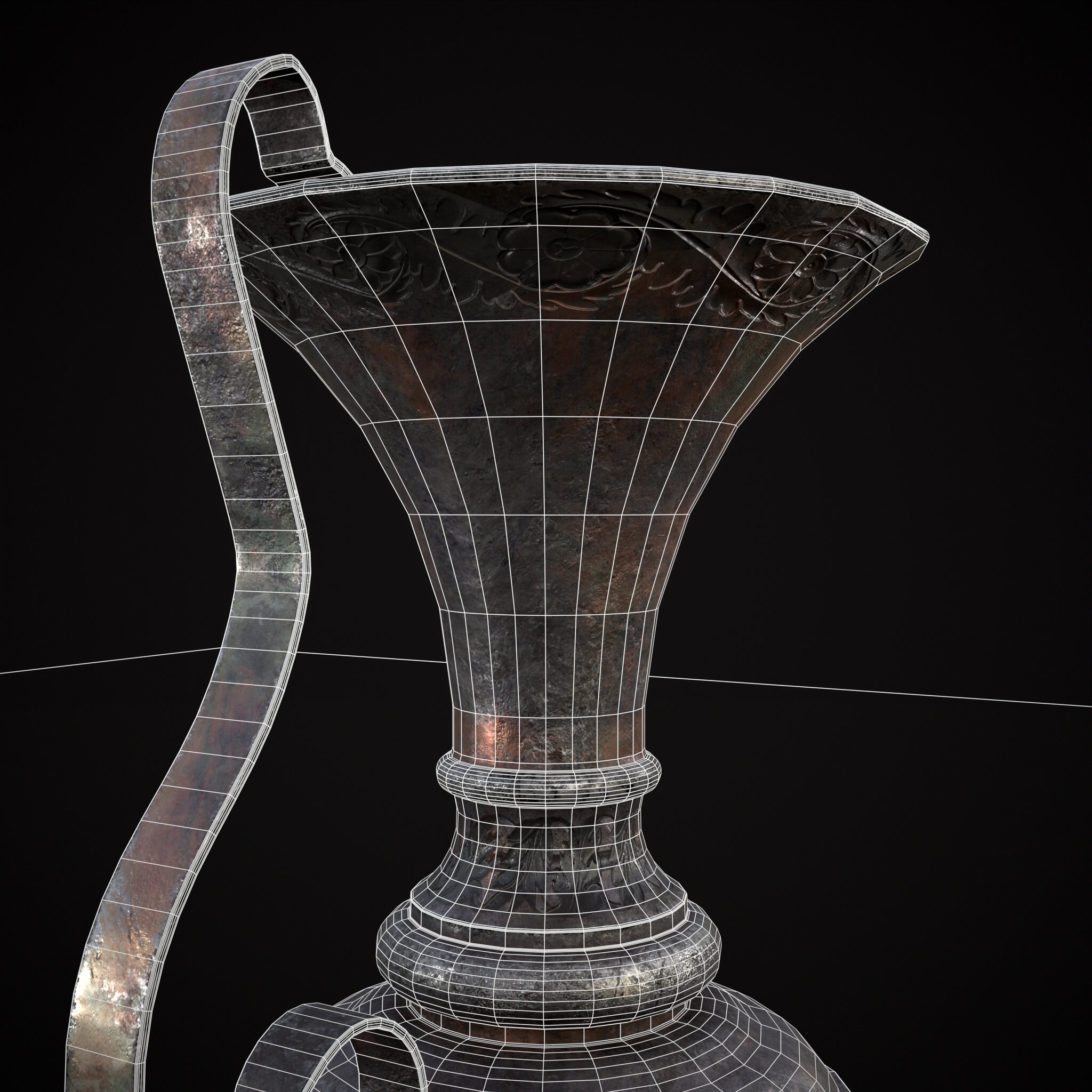 Medieval Elegant Pewter Pitcher - 3D Model by Get Dead Entertainment