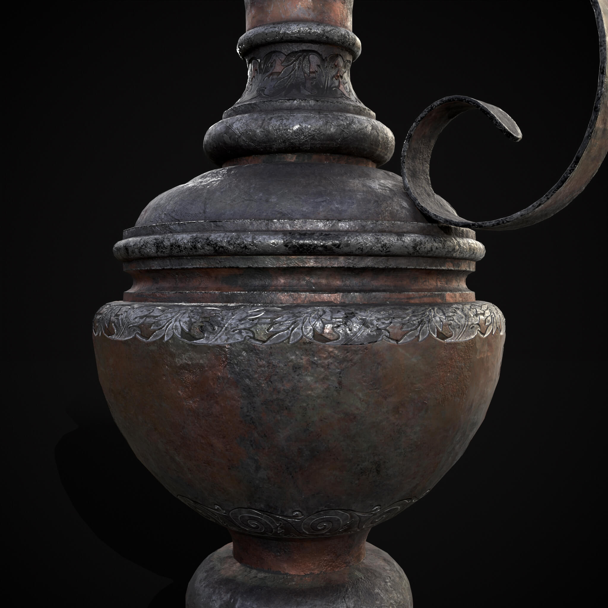 Medieval Elegant Pewter Pitcher - 3D Model by Get Dead Entertainment