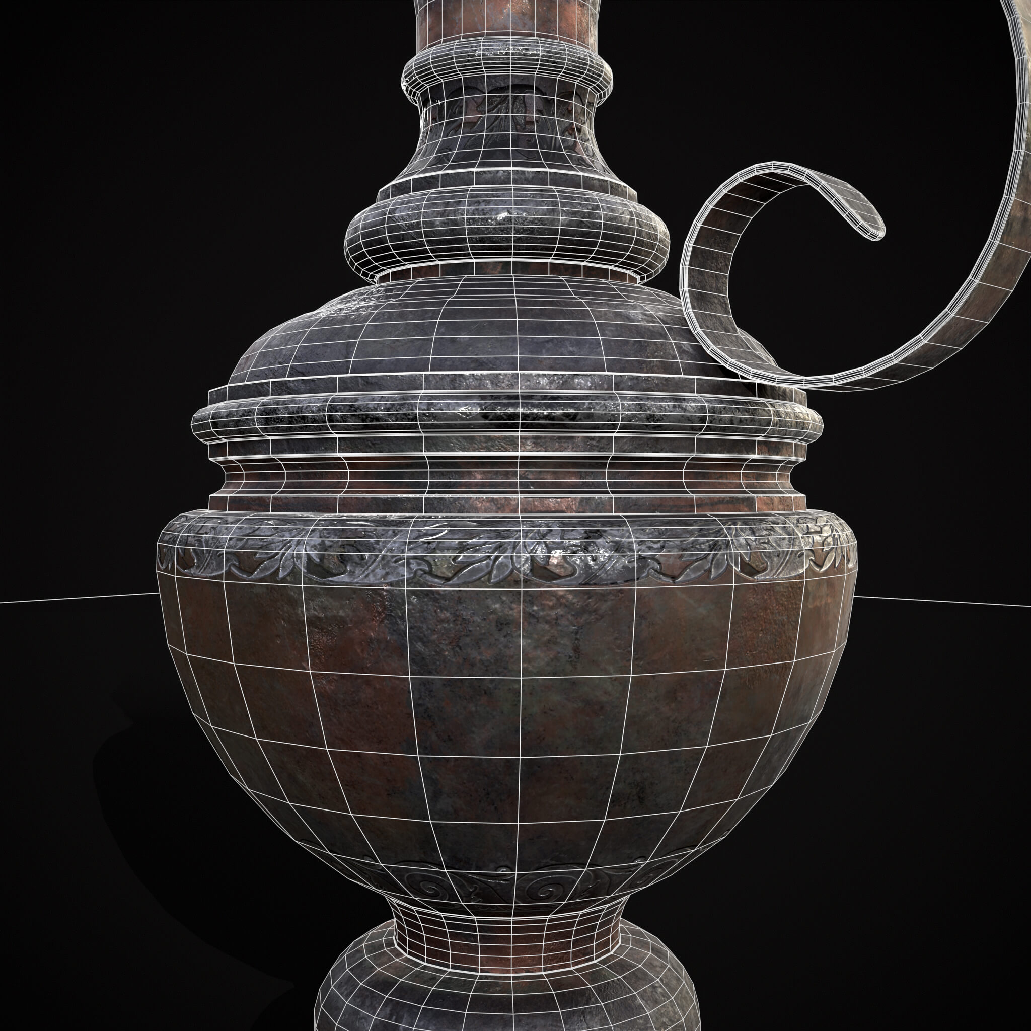 Medieval Elegant Pewter Pitcher - 3D Model by Get Dead Entertainment
