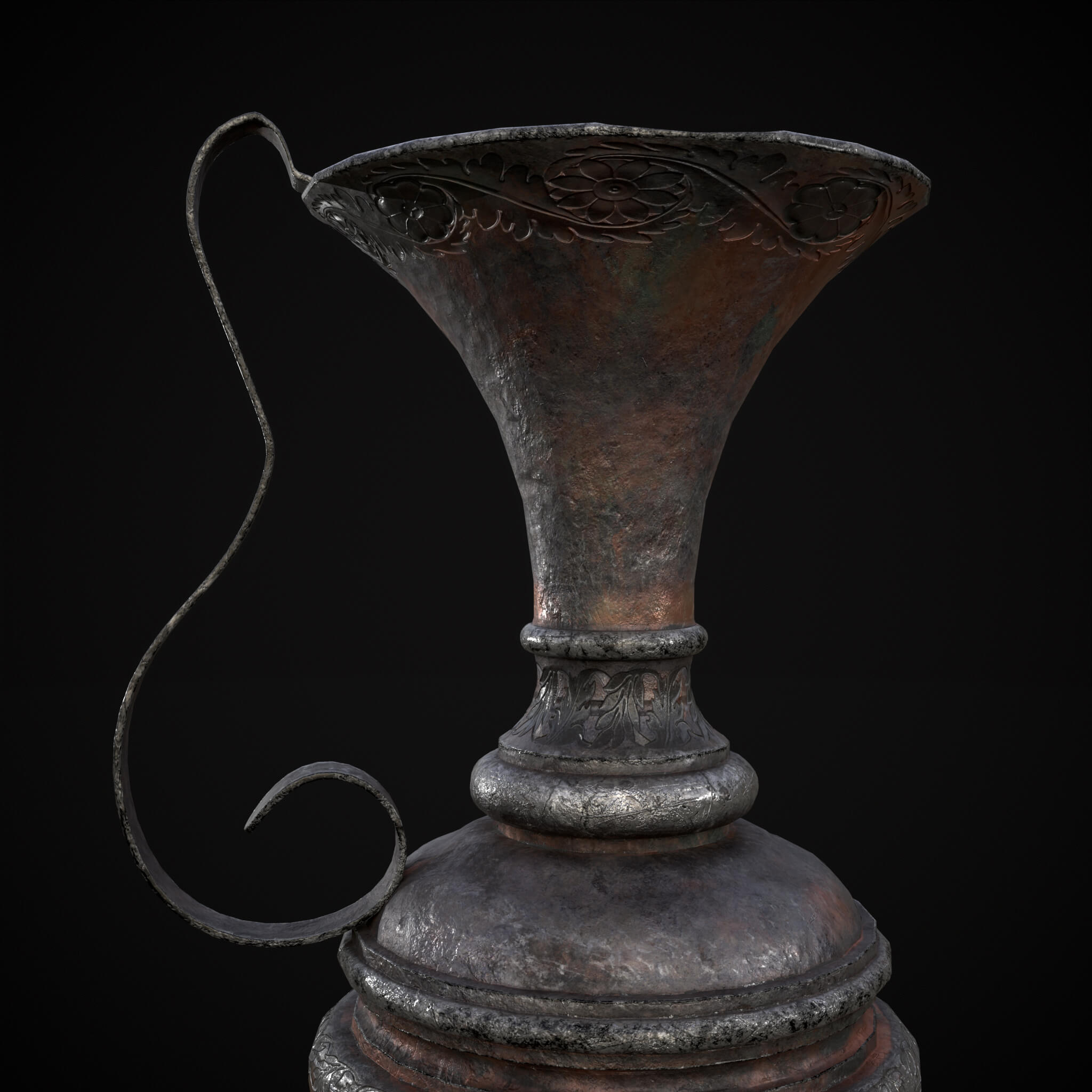 Medieval Elegant Pewter Pitcher - 3D Model by Get Dead Entertainment
