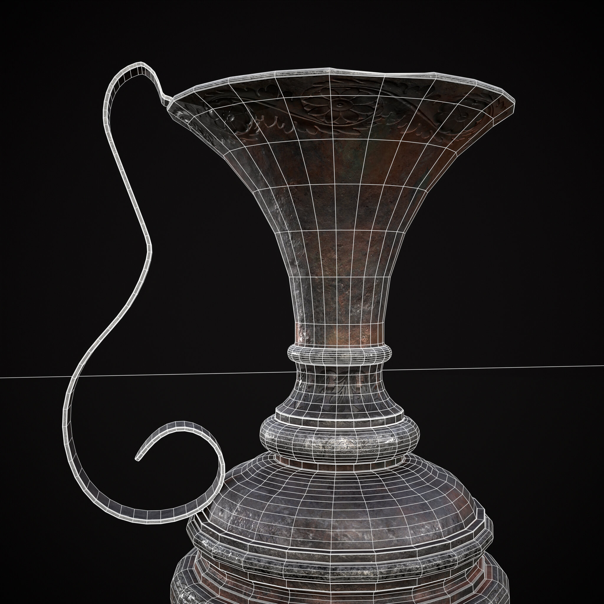 Medieval Elegant Pewter Pitcher - 3D Model by Get Dead Entertainment