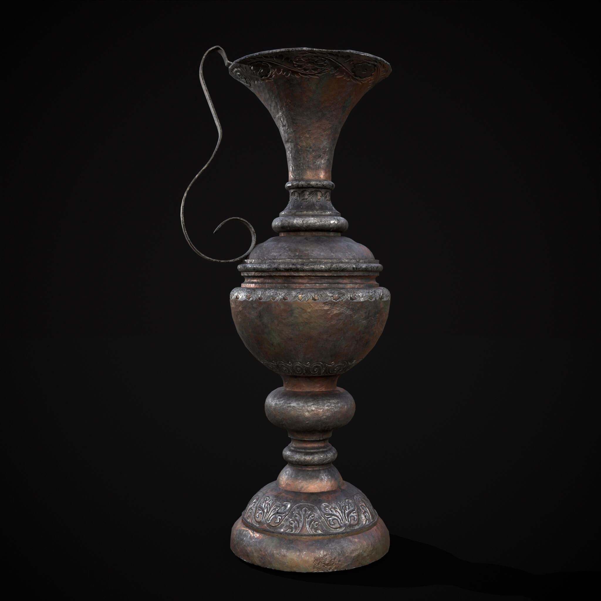Medieval Elegant Pewter Pitcher - 3D Model by Get Dead Entertainment
