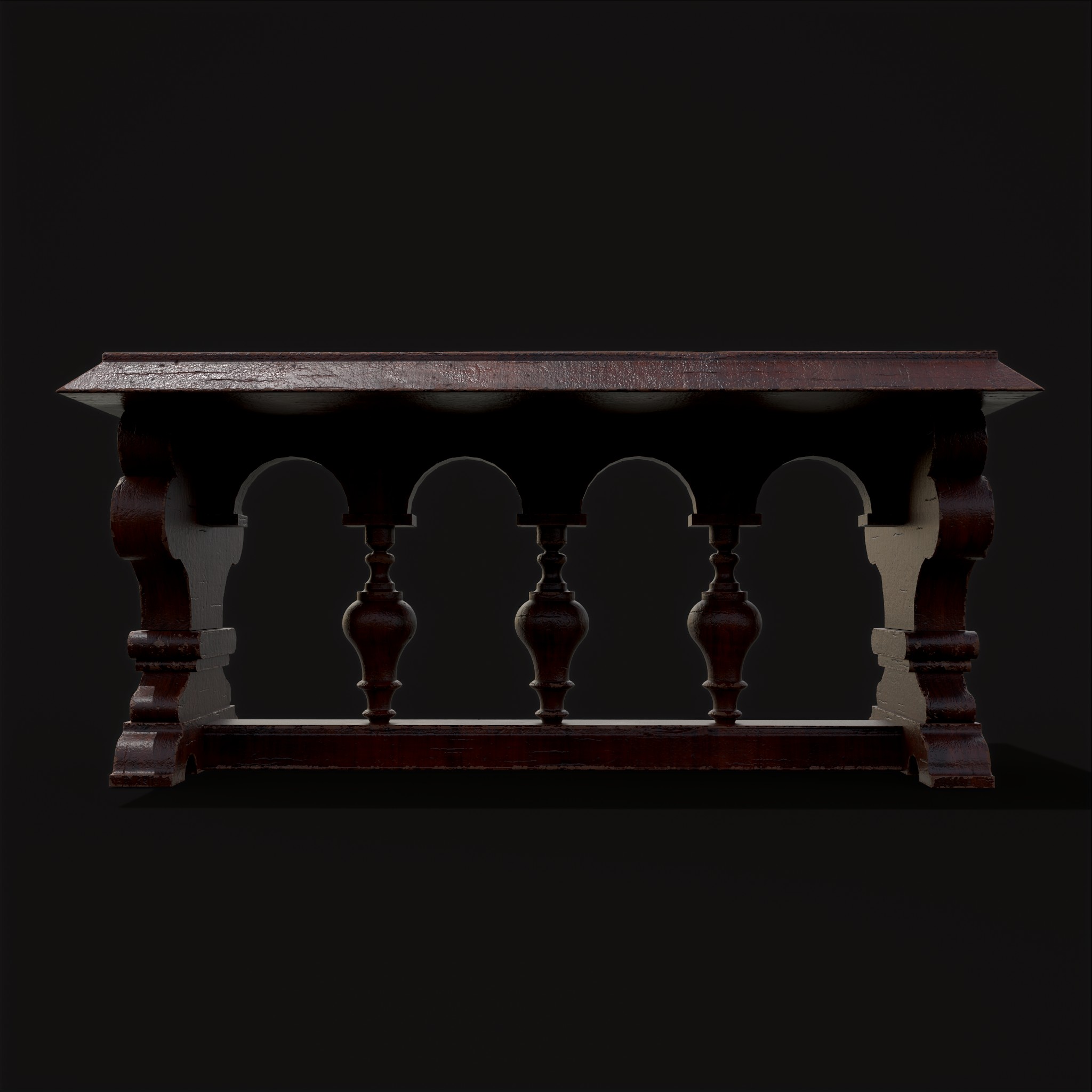 Medieval Elegant Rectangle Table - 3D Model by Get Dead Entertainment