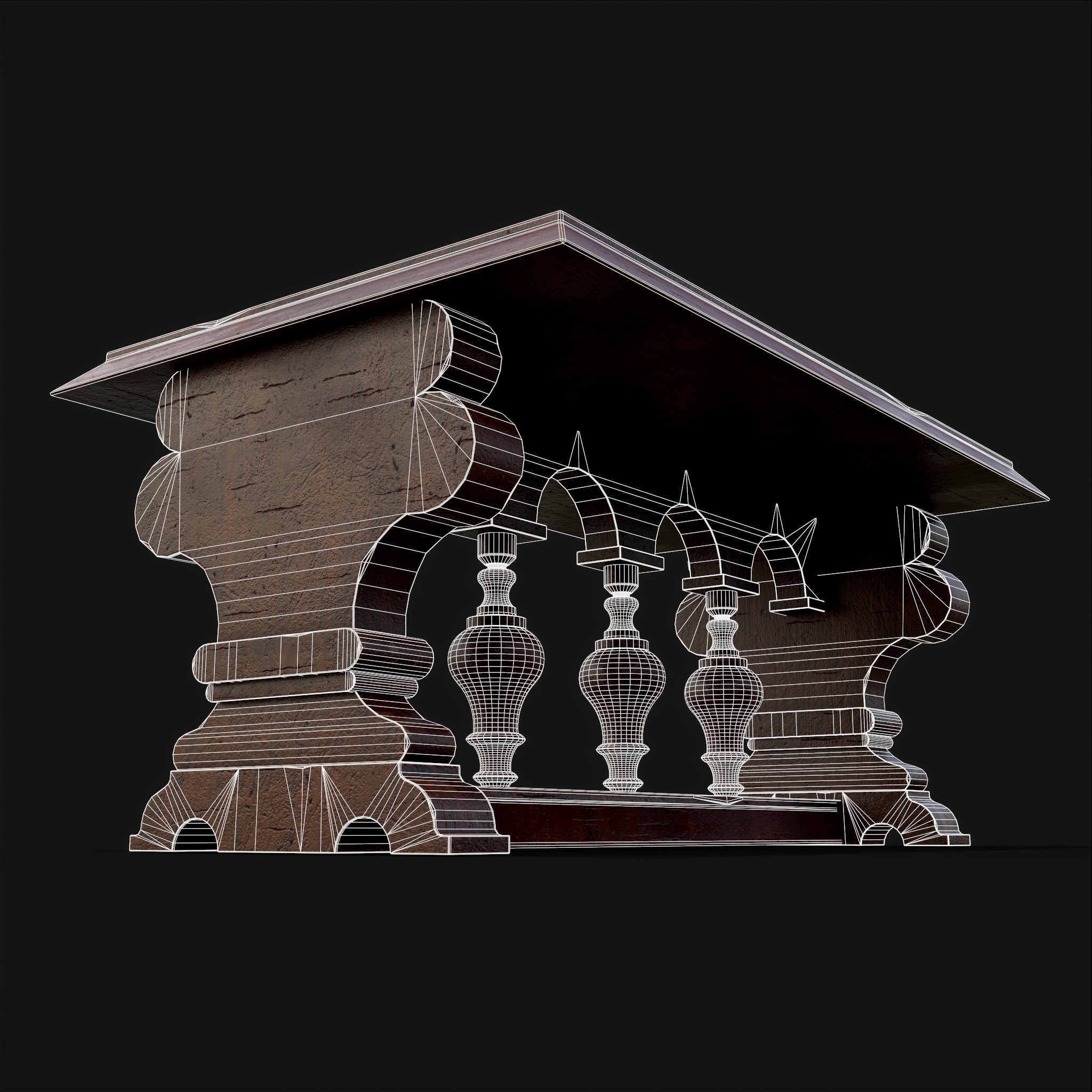 Medieval Elegant Rectangle Table - 3D Model by Get Dead Entertainment