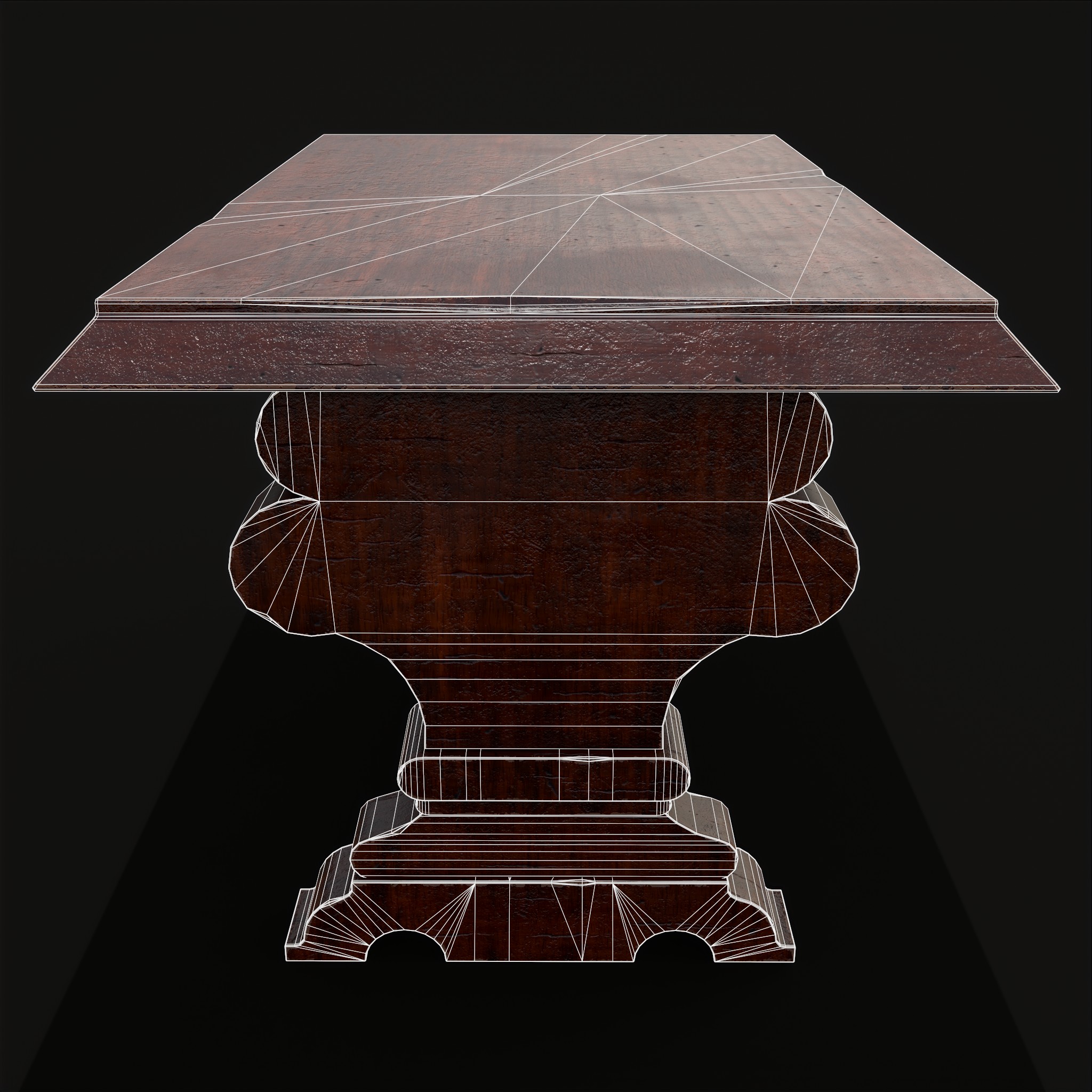Medieval Elegant Rectangle Table - 3D Model by Get Dead Entertainment