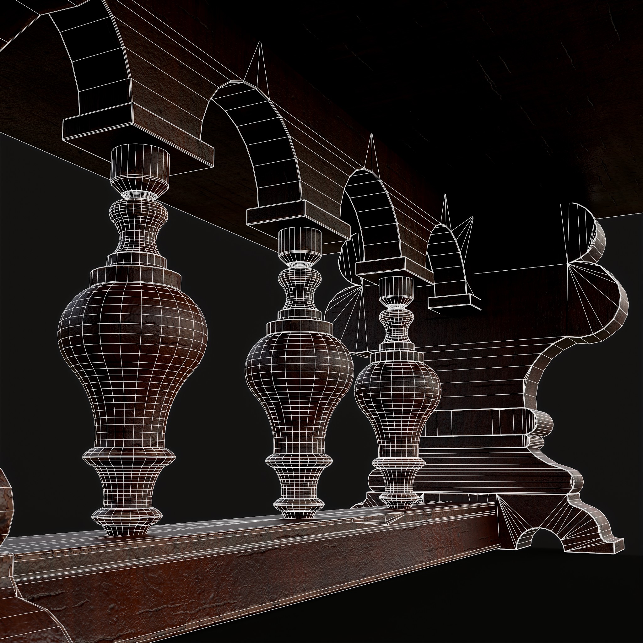 Medieval Elegant Rectangle Table - 3D Model by Get Dead Entertainment