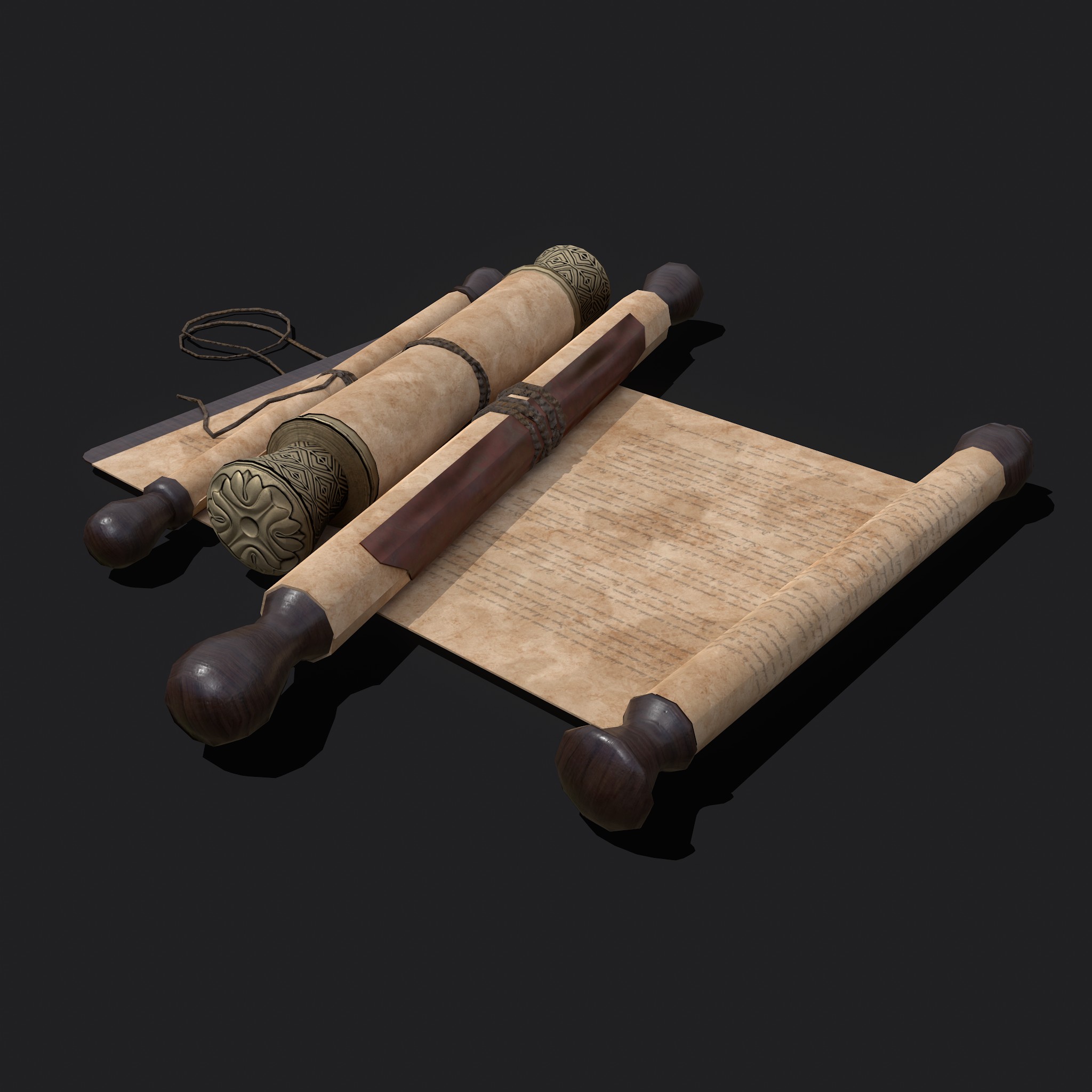 Medieval Elegant Scrolls - 3D Model by Get Dead Entertainment