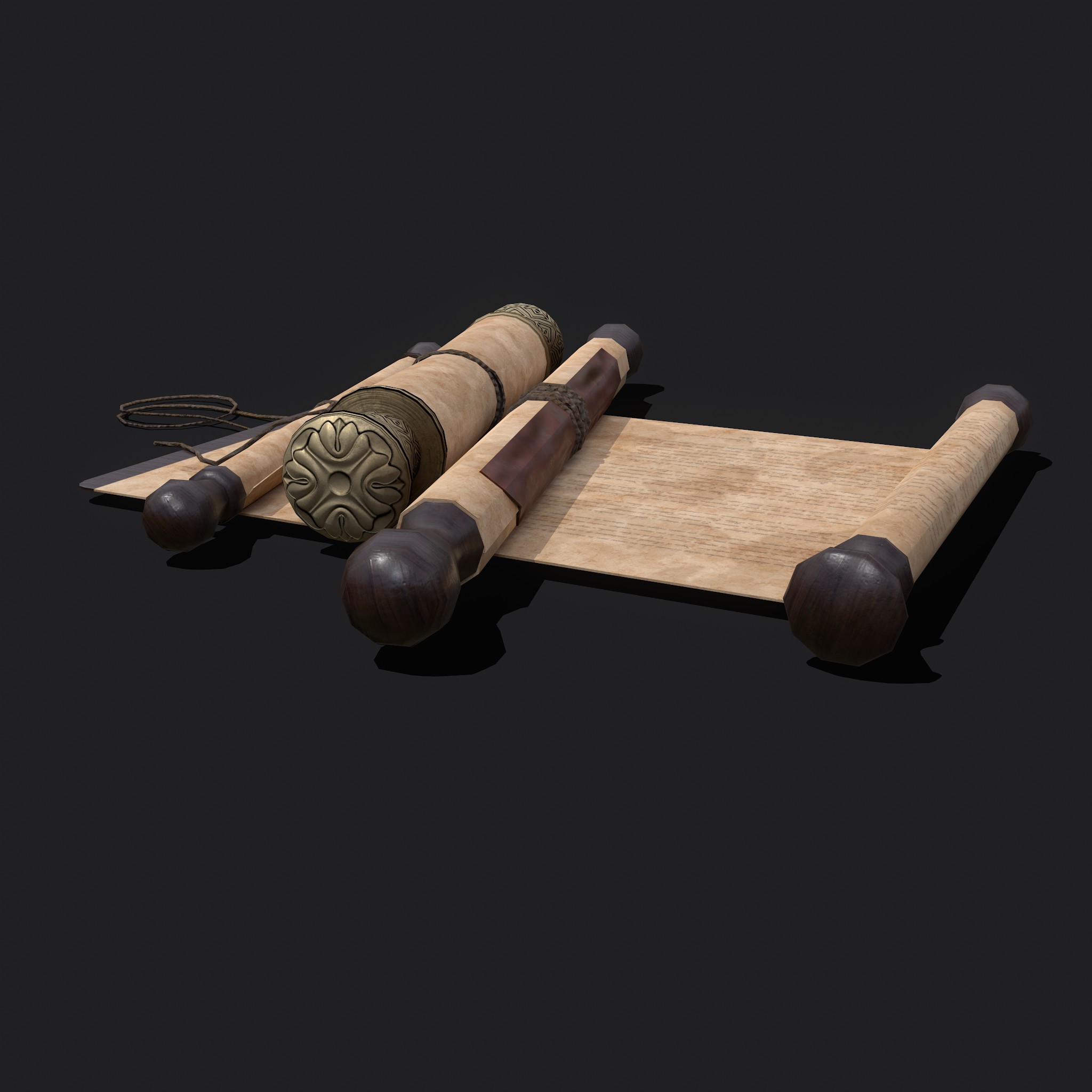 Medieval Elegant Scrolls - 3D Model by Get Dead Entertainment