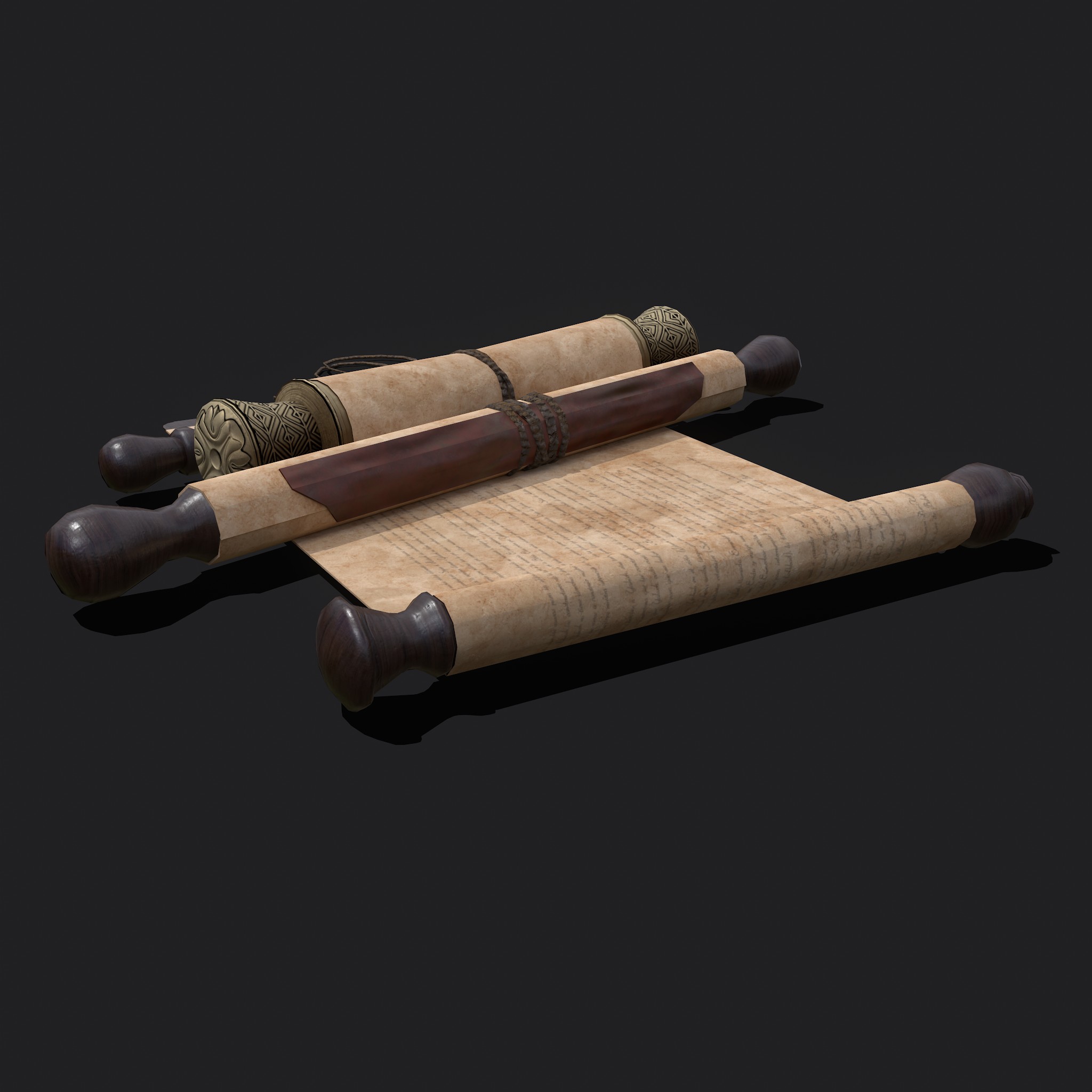 Medieval Elegant Scrolls - 3D Model by Get Dead Entertainment