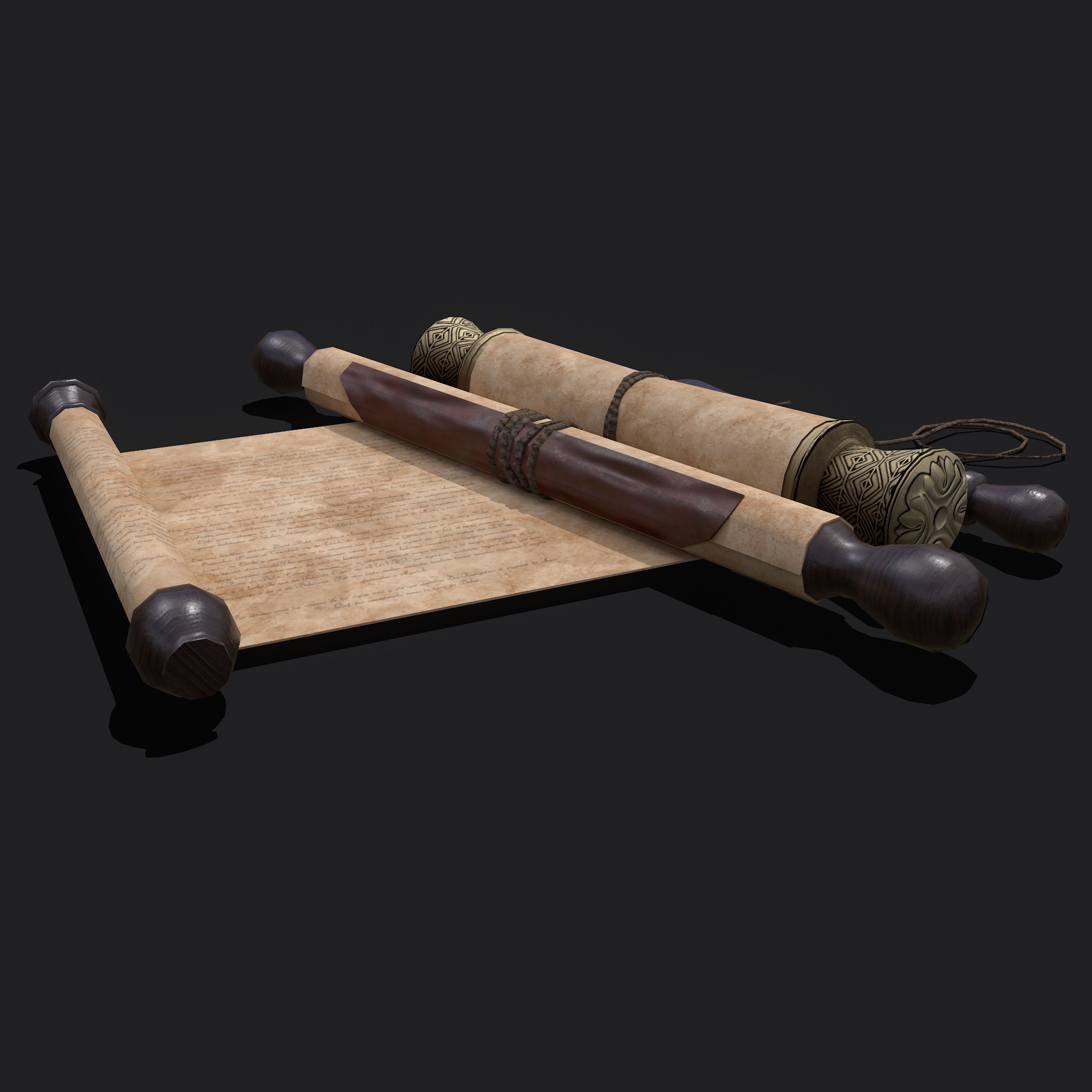 Medieval Elegant Scrolls - 3D Model by Get Dead Entertainment
