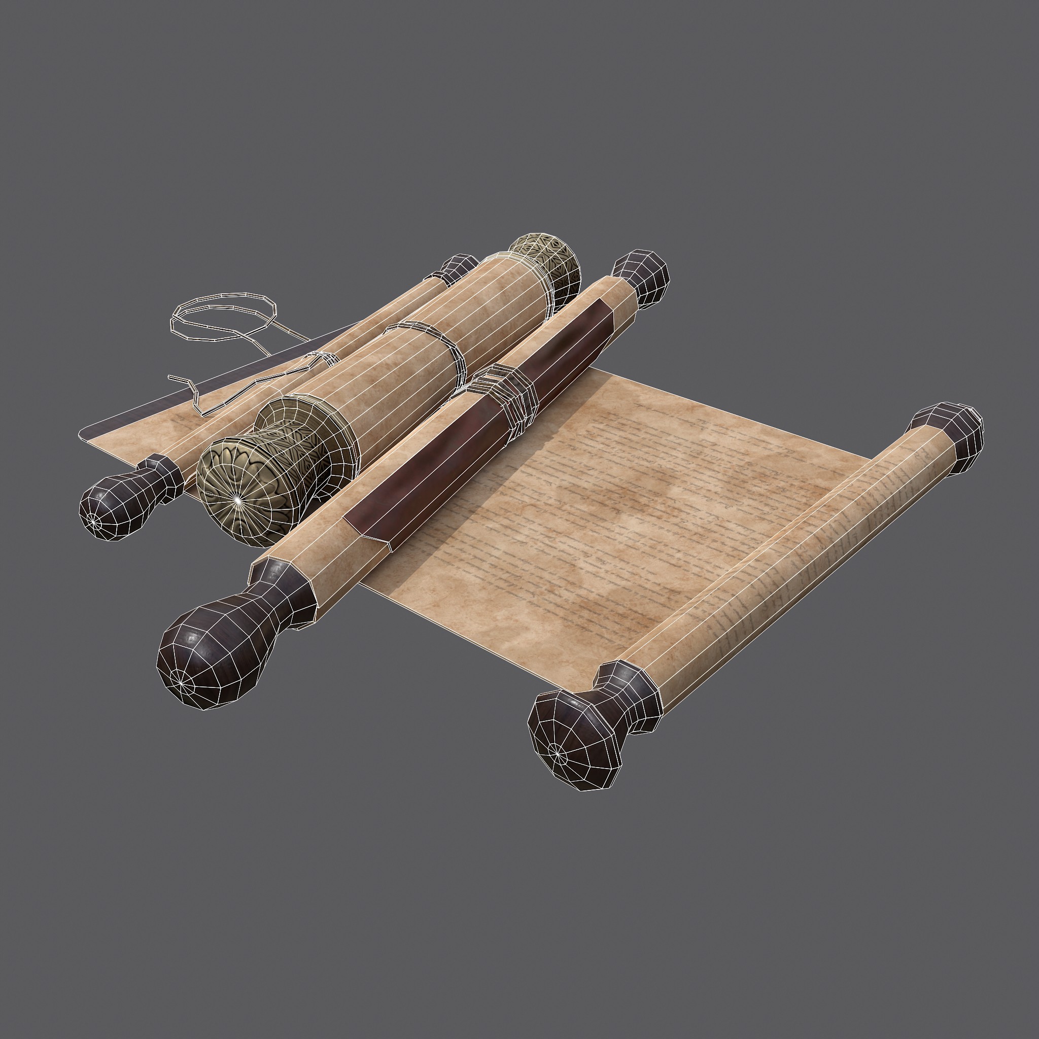 Medieval Elegant Scrolls - 3D Model by Get Dead Entertainment