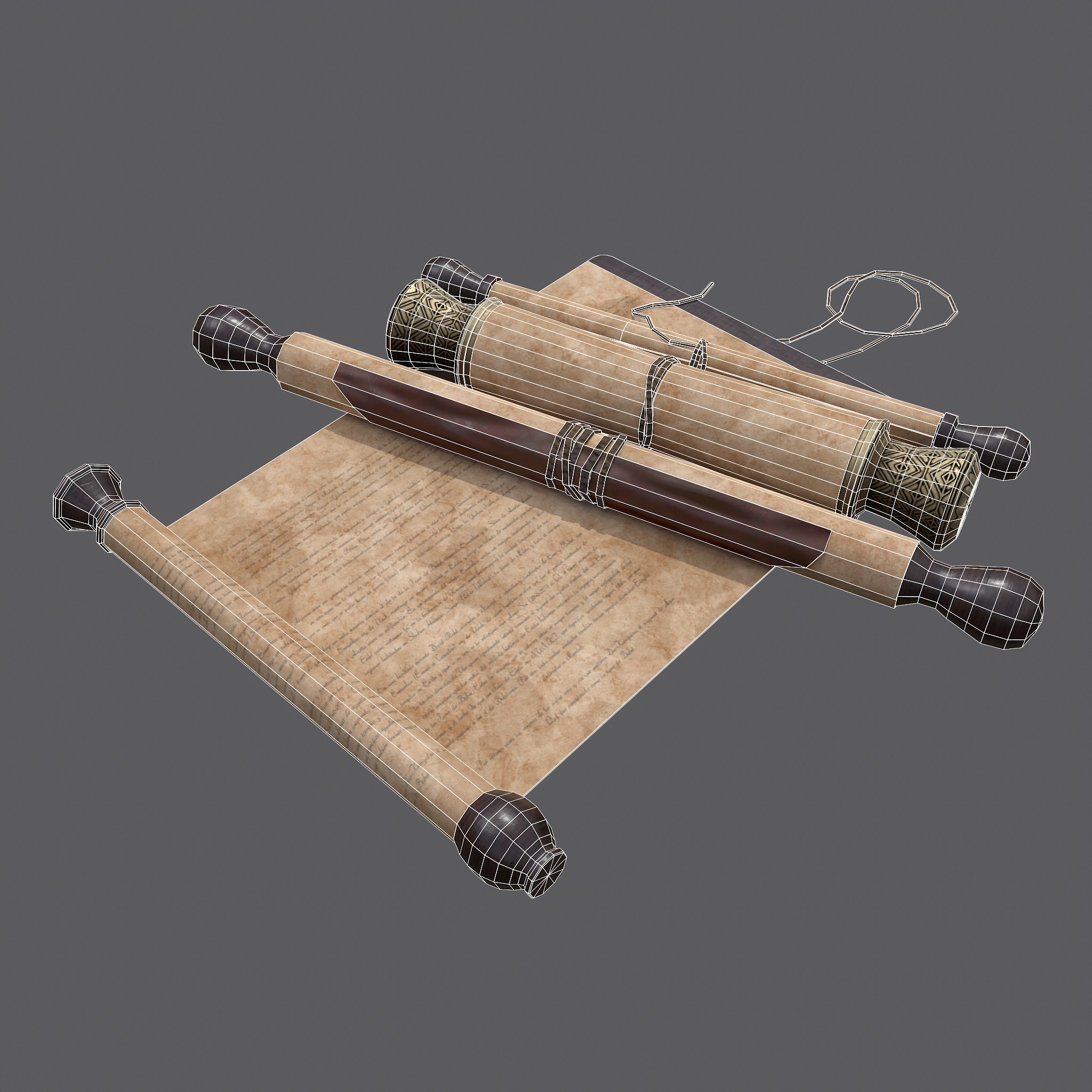 Medieval Elegant Scrolls - 3D Model by Get Dead Entertainment