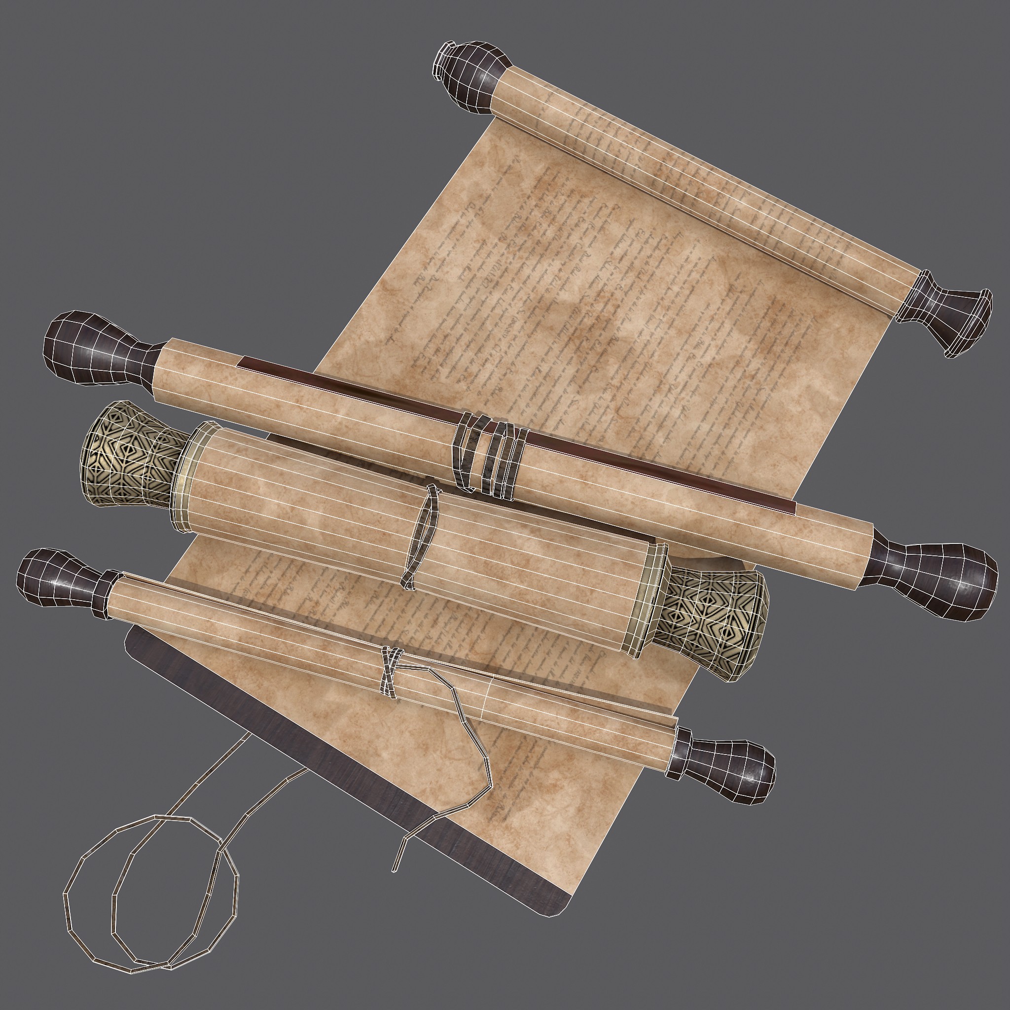 Medieval Elegant Scrolls - 3D Model by Get Dead Entertainment
