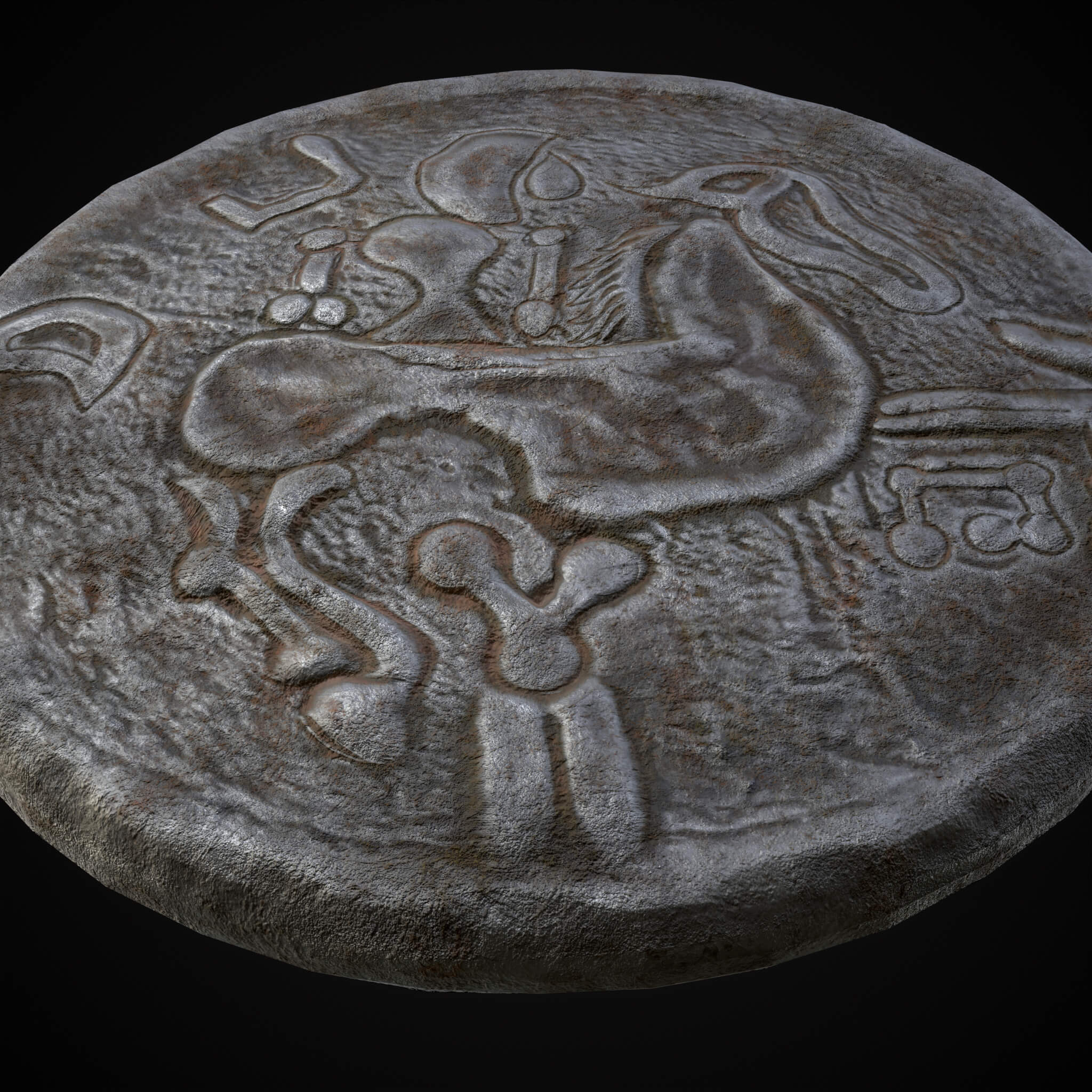 Medieval Engraved Horse Coin - 3D Model by Get Dead Entertainment