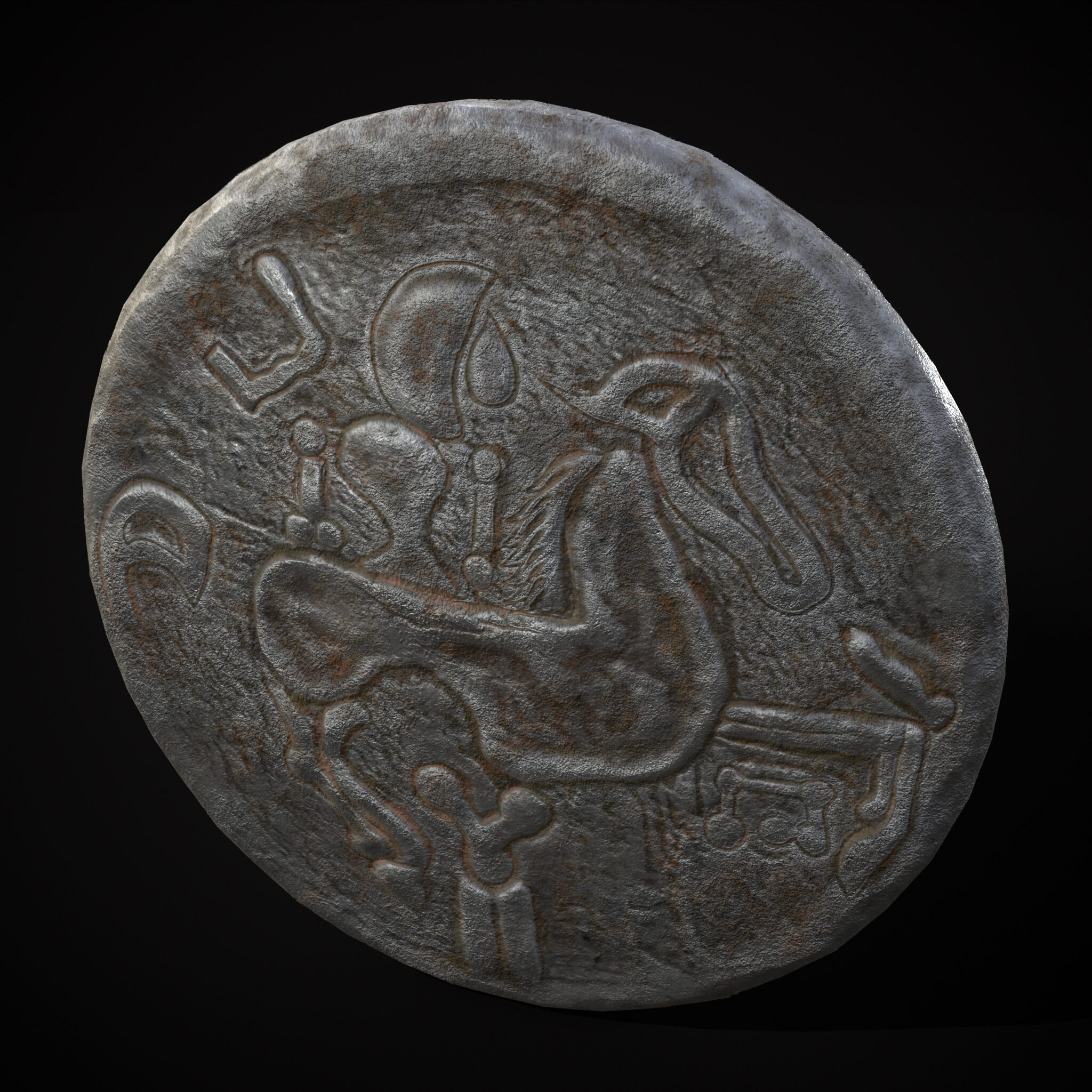 Medieval Engraved Horse Coin - 3D Model by Get Dead Entertainment