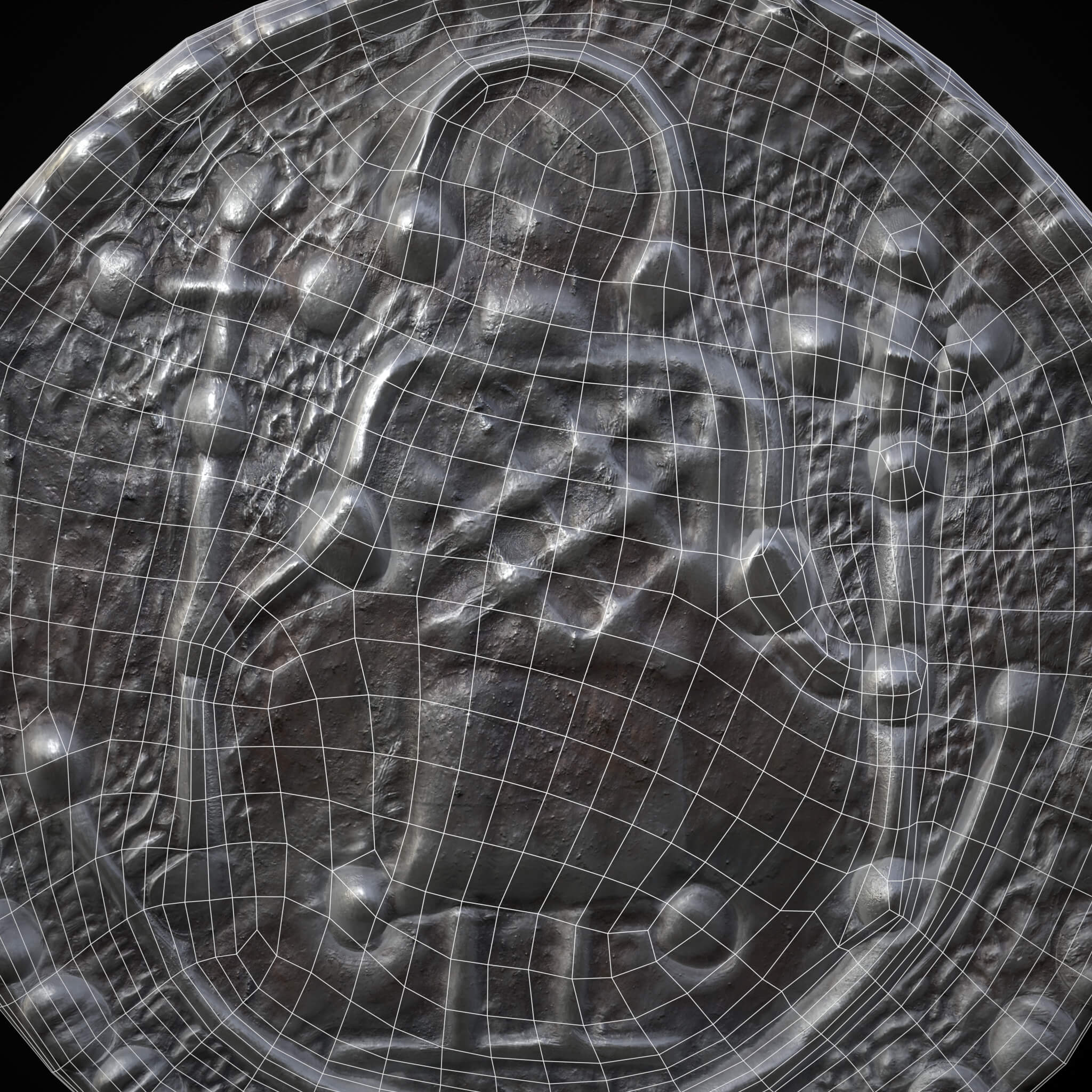 Medieval Engraved Man Coin - Free 3D Model by Get Dead Entertainment