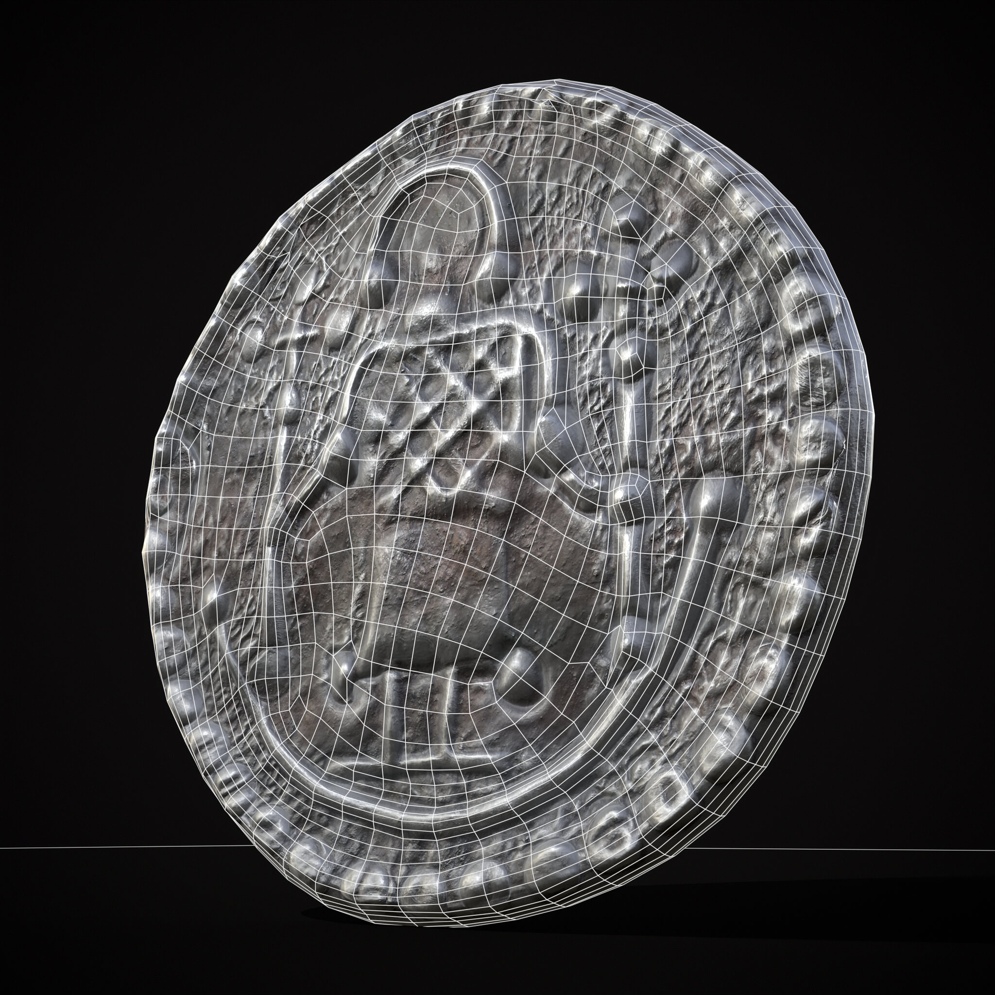 Medieval Engraved Man Coin - Free 3D Model by Get Dead Entertainment