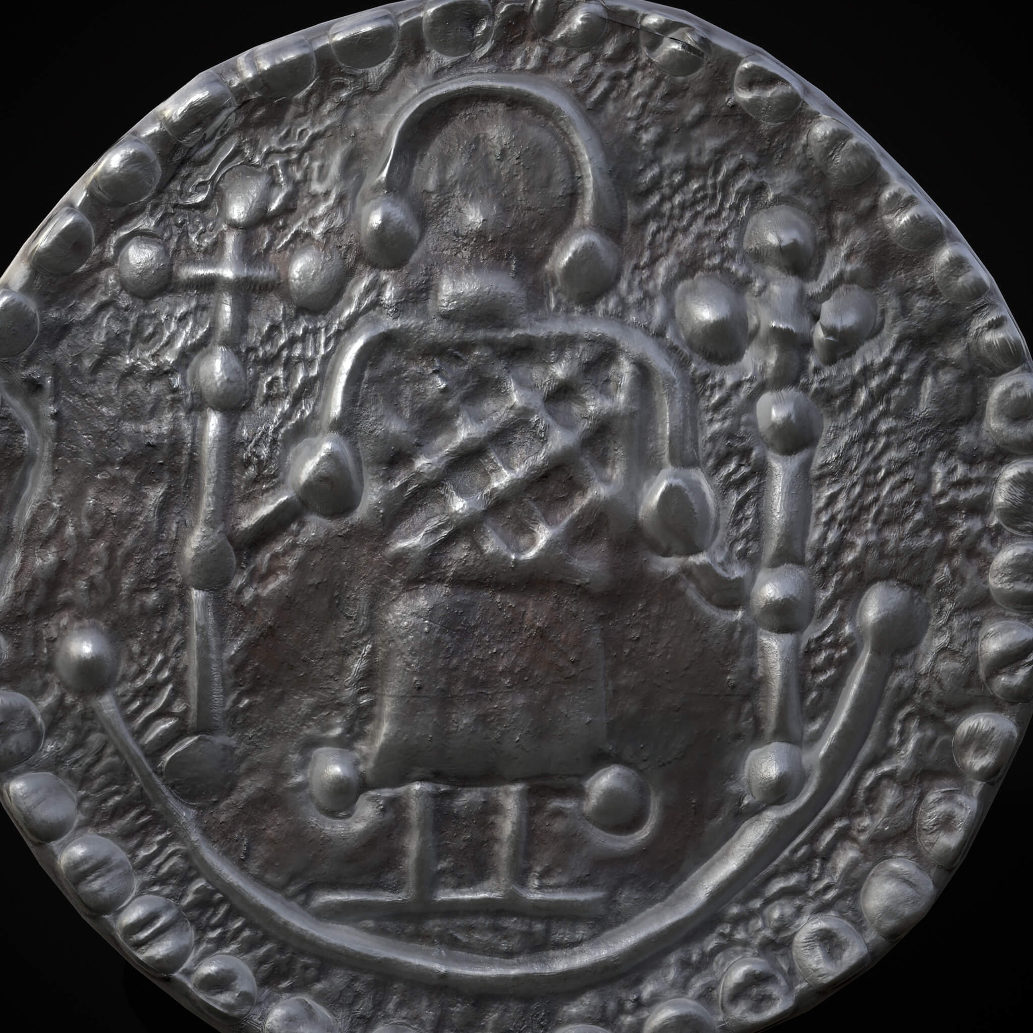 Medieval Engraved Man Coin - Free 3D Model by Get Dead Entertainment