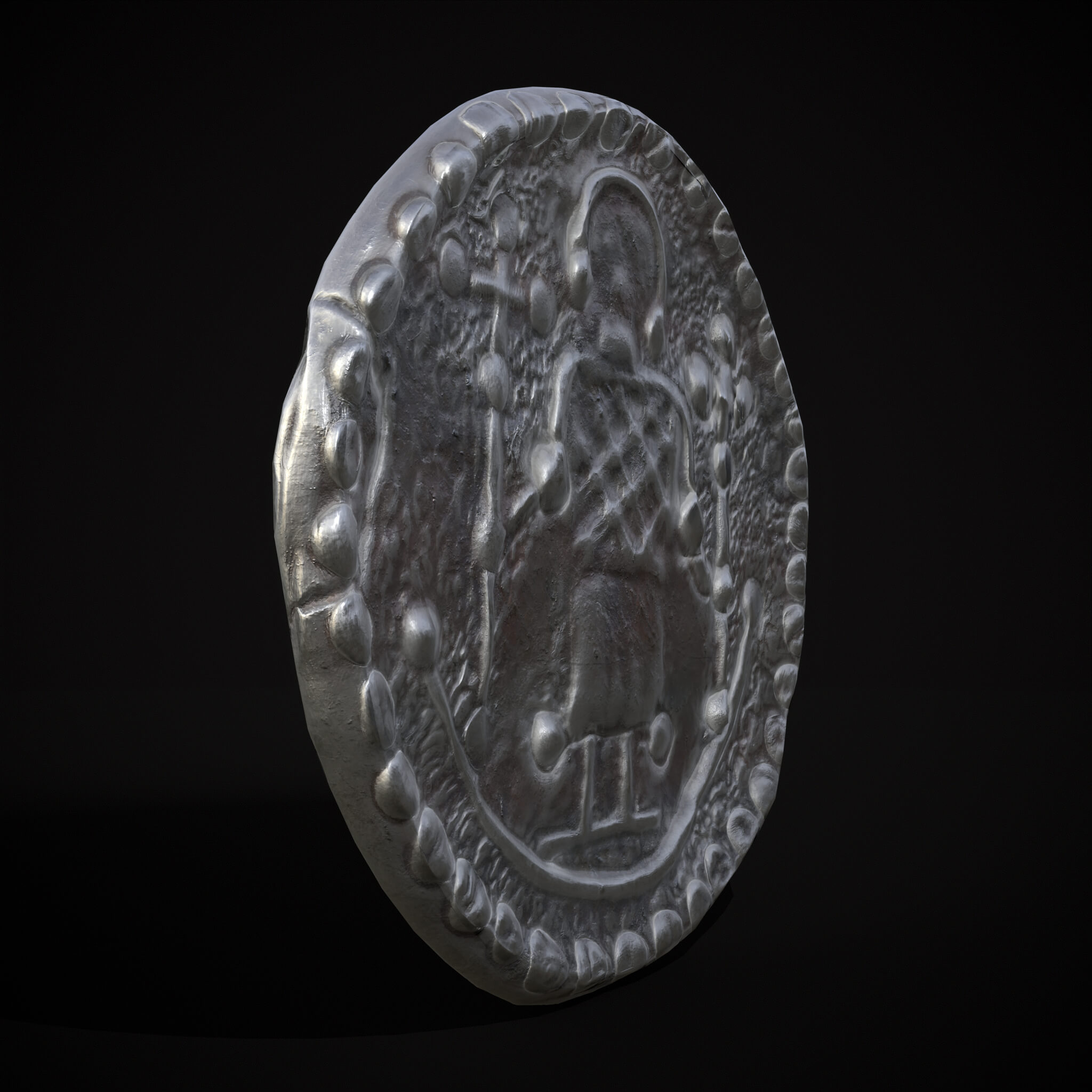 Medieval Engraved Man Coin - Free 3D Model by Get Dead Entertainment