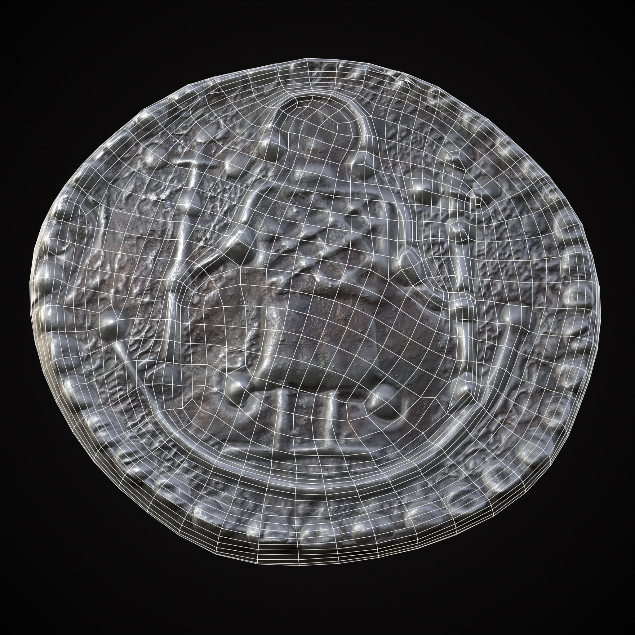 Medieval Engraved Man Coin - Free 3D Model by Get Dead Entertainment