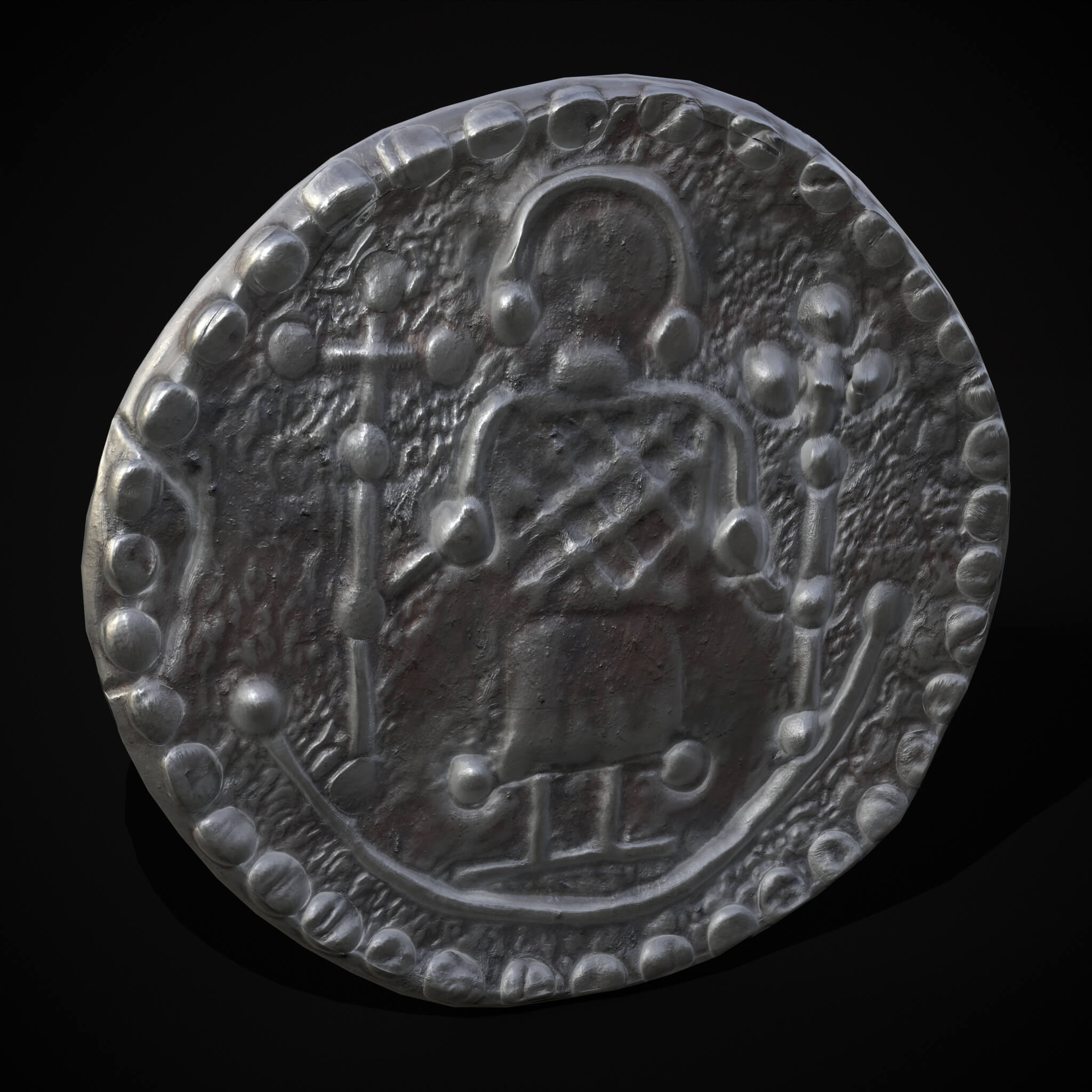 Medieval Engraved Man Coin - Free 3D Model by Get Dead Entertainment