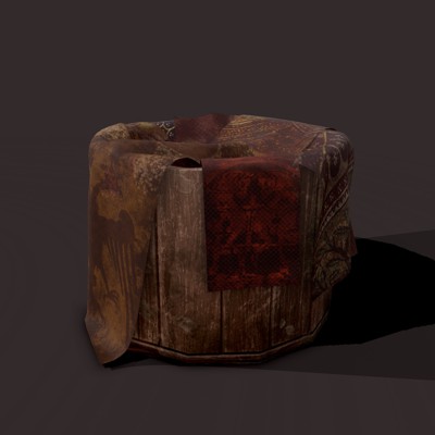 Medieval Fabric Bucket - 3D Model by Get Dead Entertainment