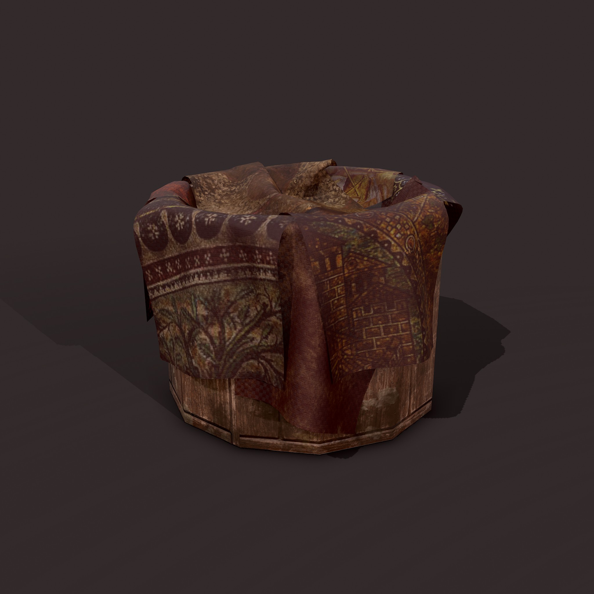 Medieval Fabric Bucket - 3D Model by Get Dead Entertainment