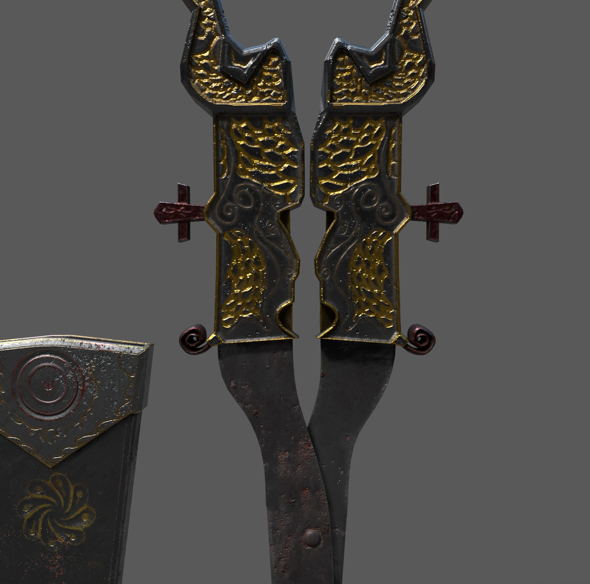 Medieval Fancy Scissors - 3D Model by Get Dead Entertainment