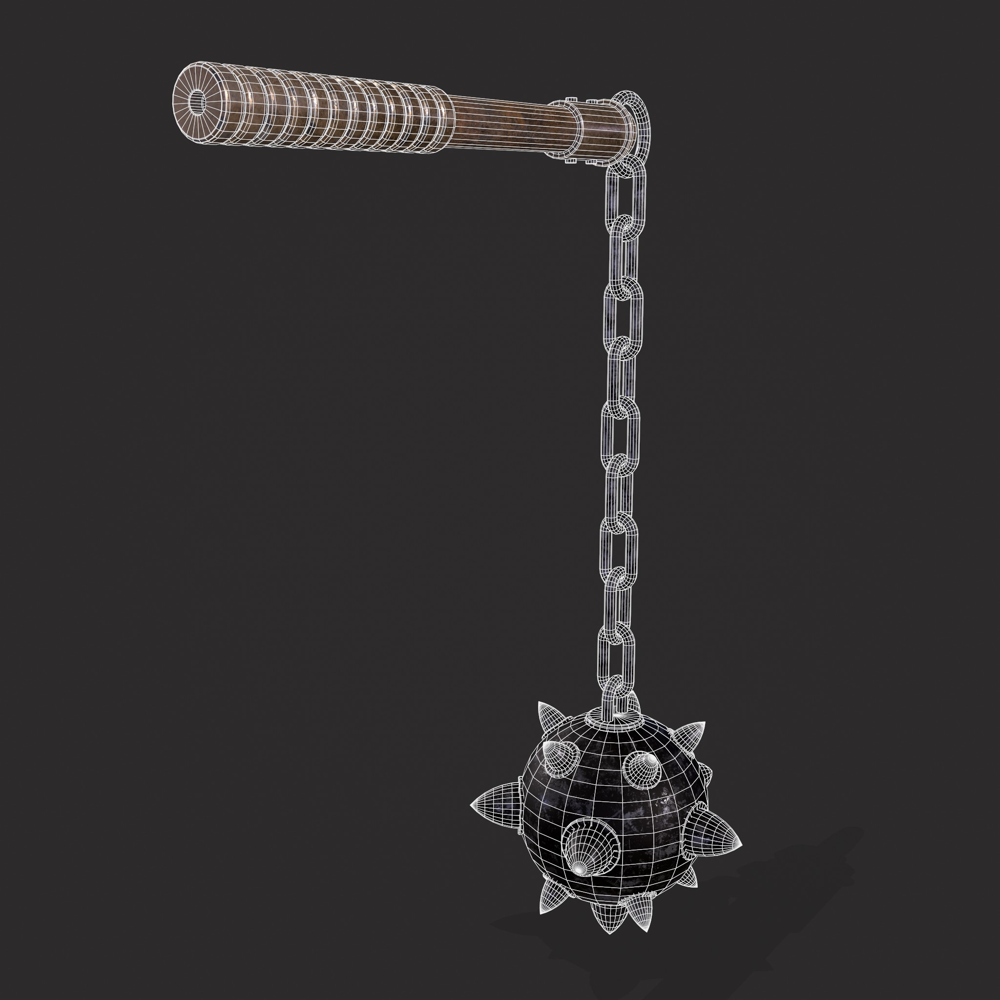 Medieval Flail - 3D Model by Get Dead Entertainment
