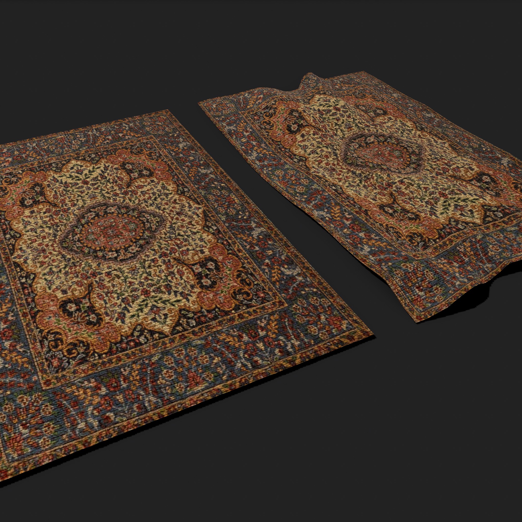 Medieval Flower Design Tapestry - 3D Model by Get Dead Entertainment