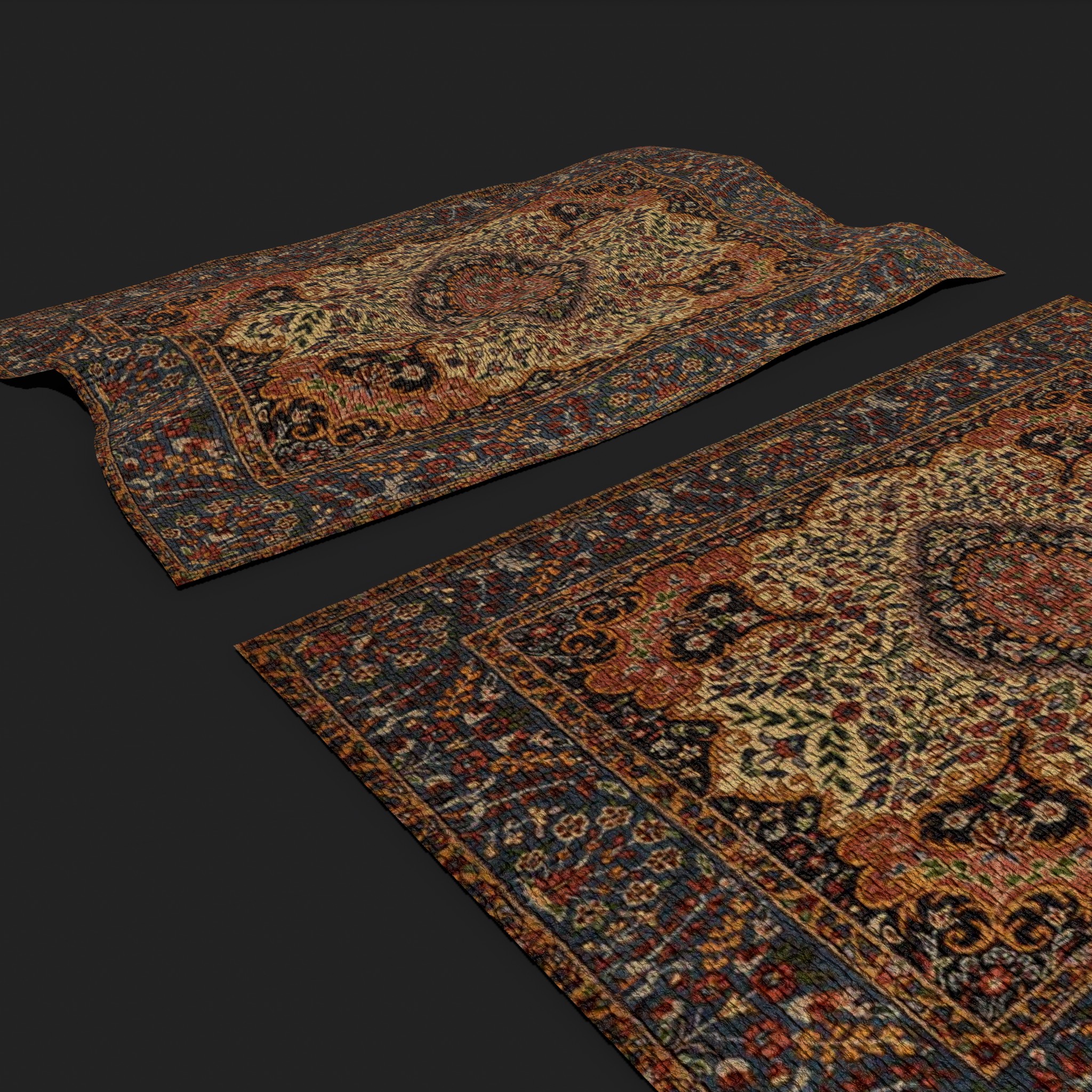 Medieval Flower Design Tapestry - 3D Model by Get Dead Entertainment