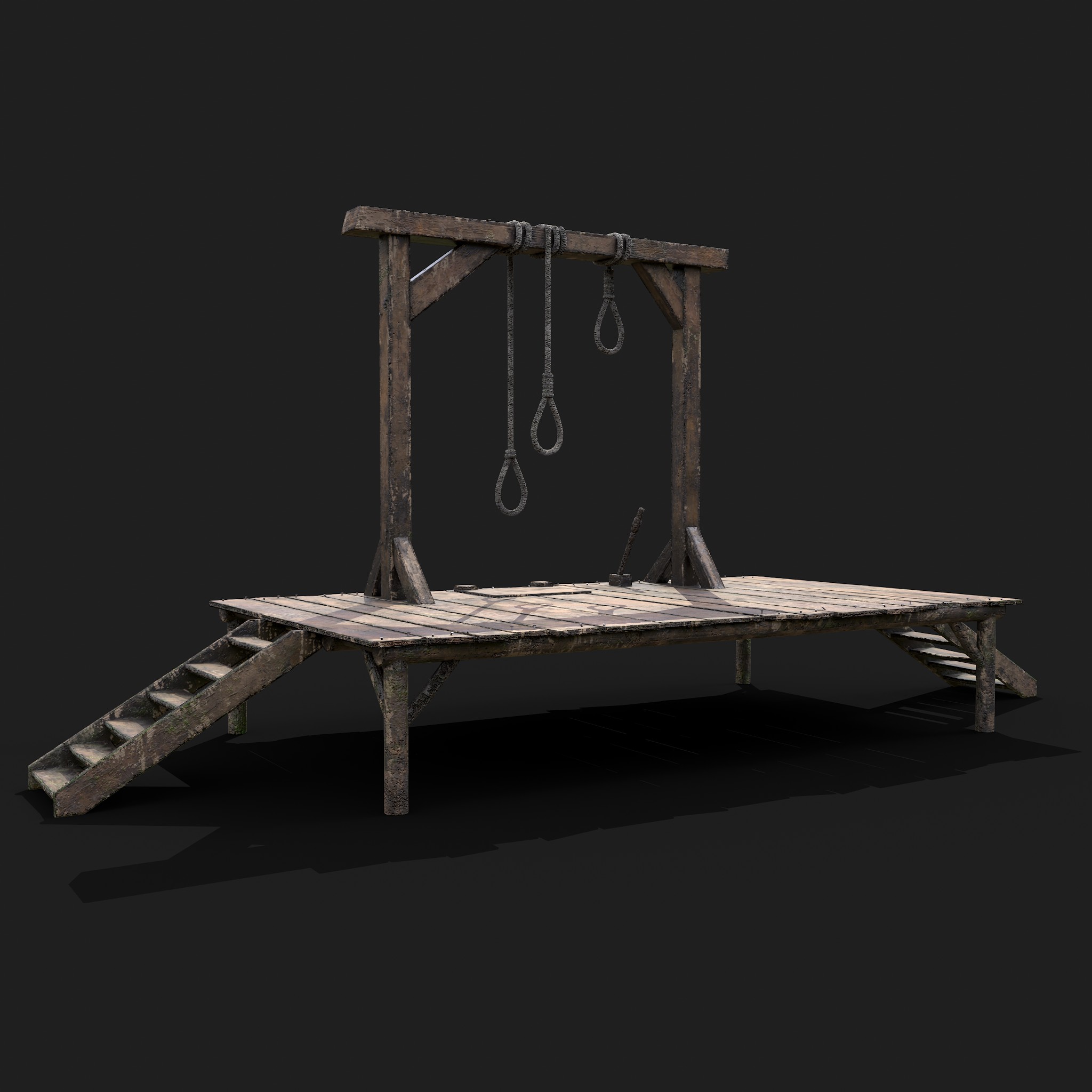 Medieval Gallows - 3D Model by Get Dead Entertainment