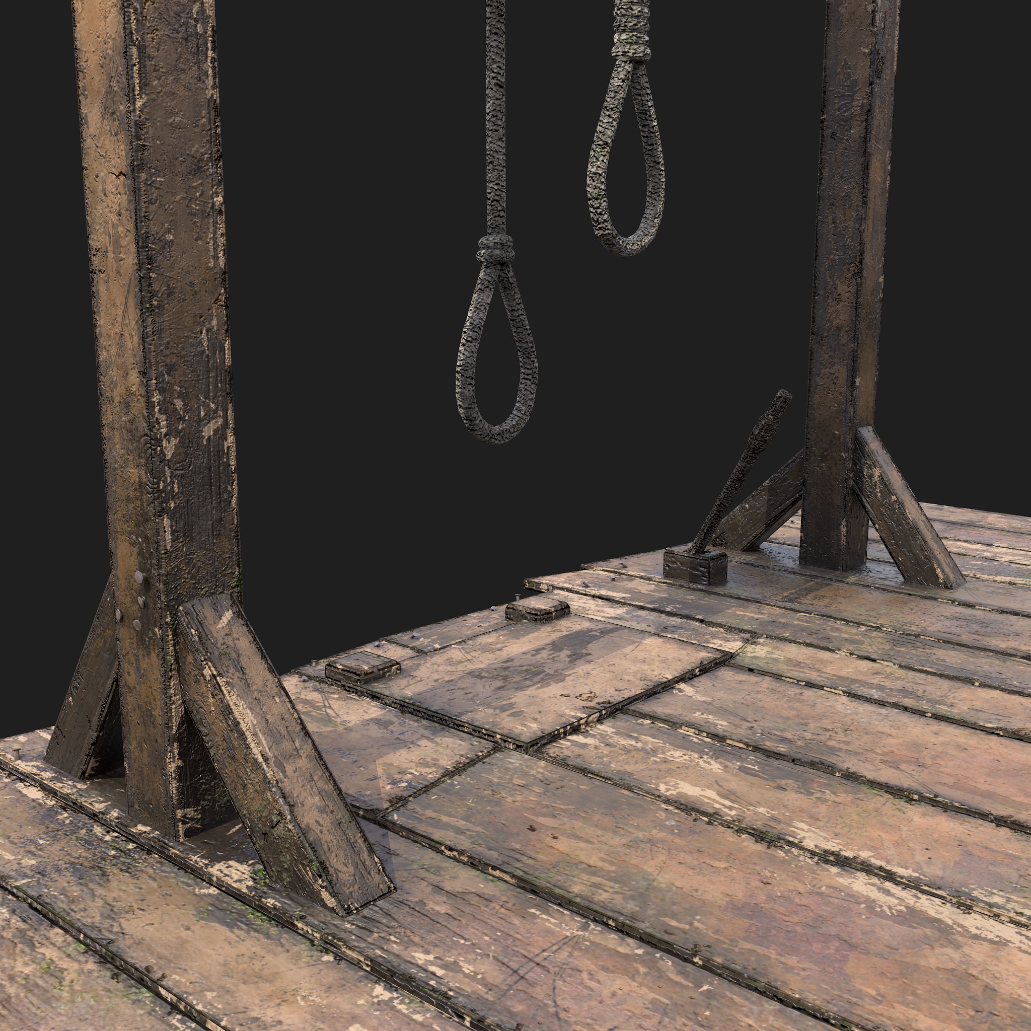 Medieval Gallows - 3D Model by Get Dead Entertainment