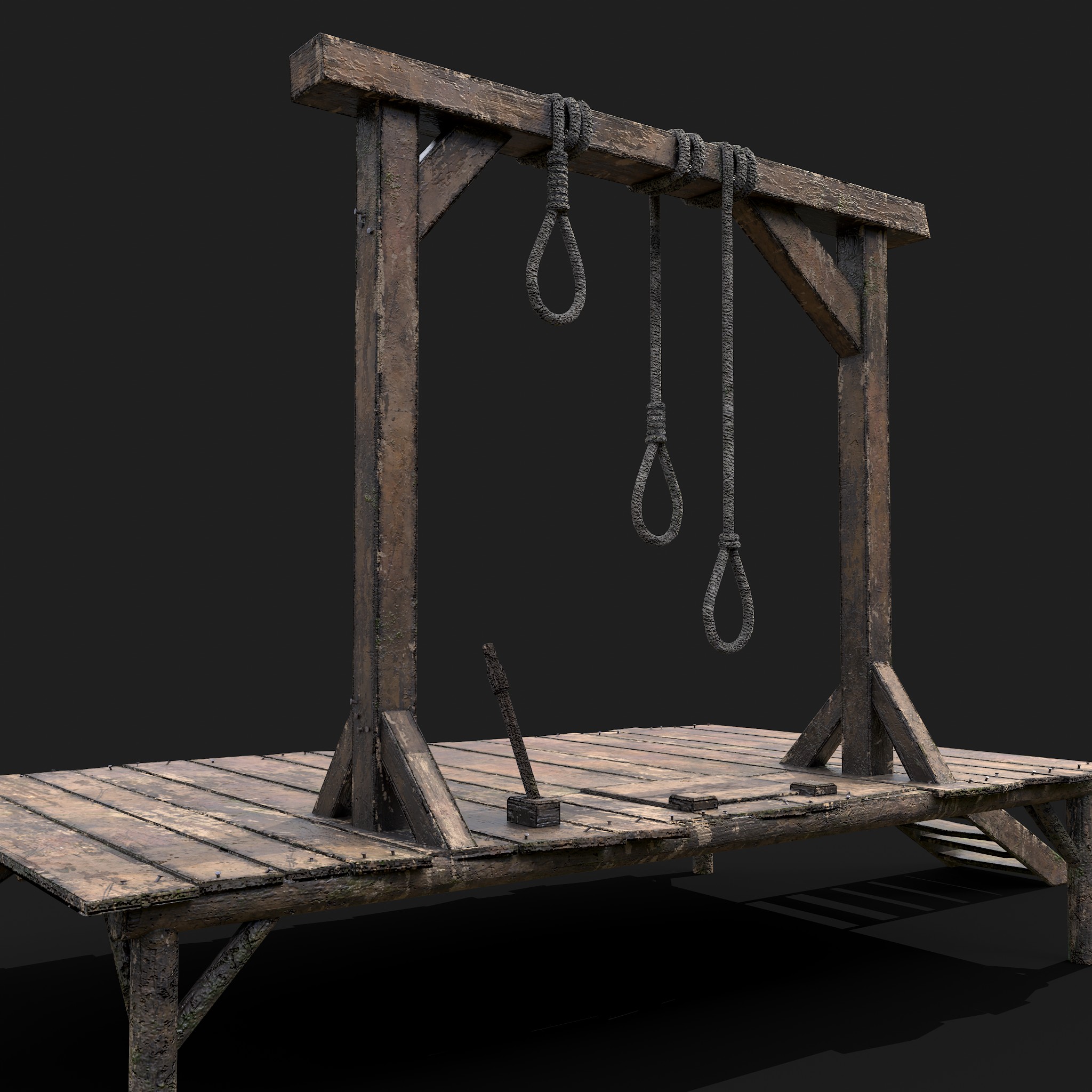Medieval Gallows - 3D Model by Get Dead Entertainment