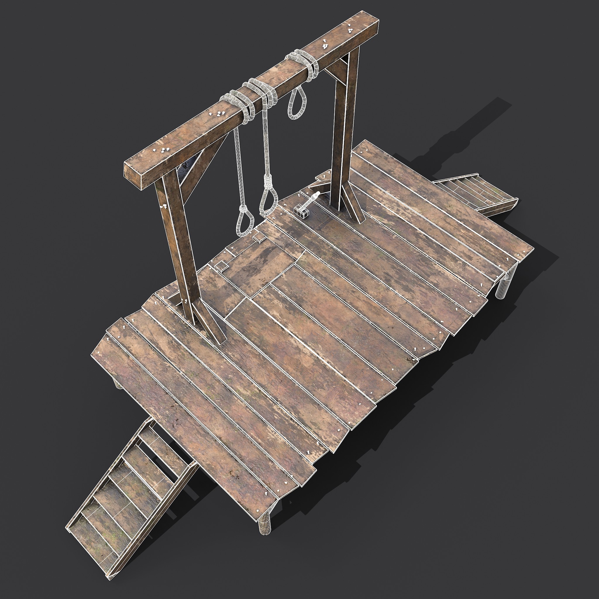 Medieval Gallows - 3D Model by Get Dead Entertainment
