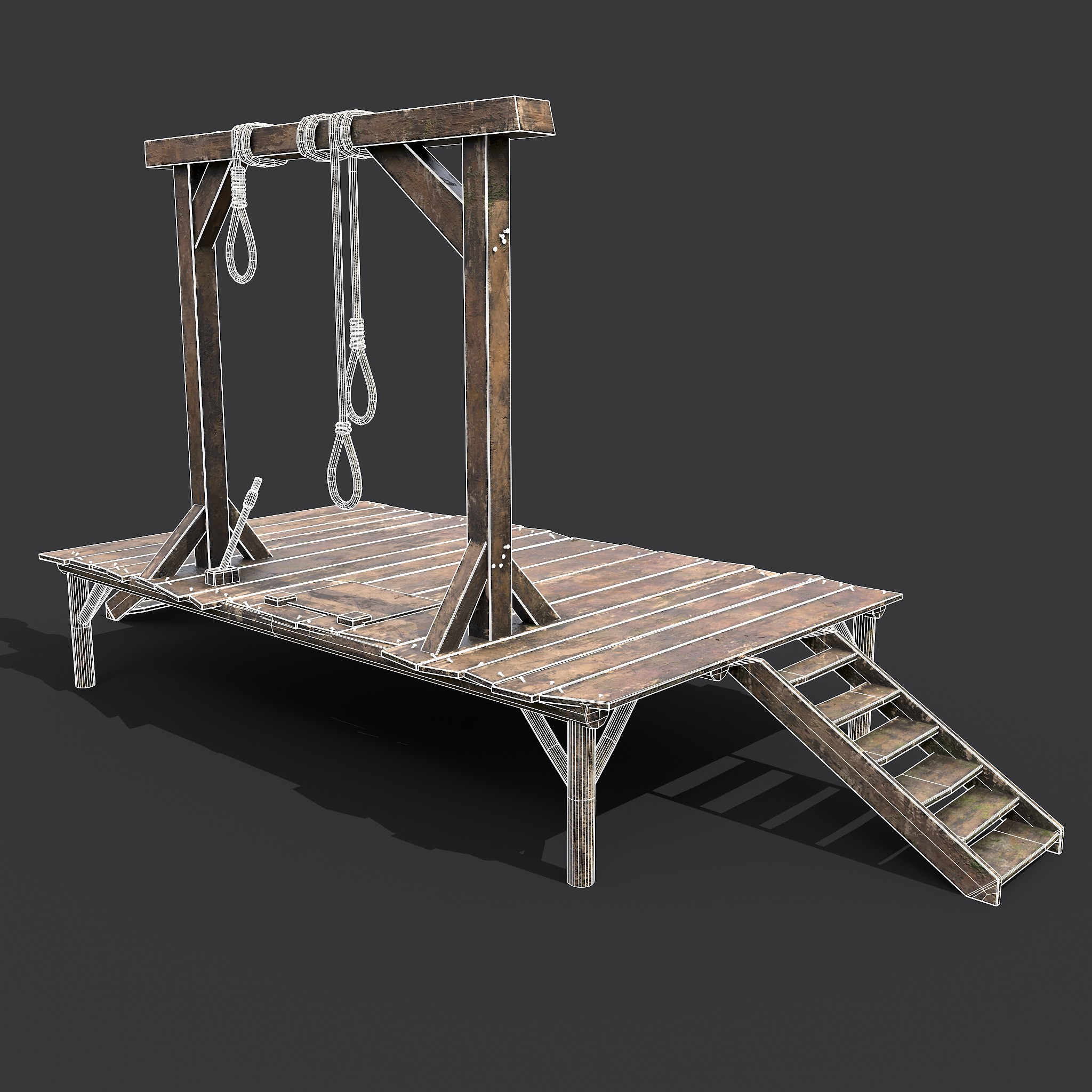 Medieval Gallows - 3D Model by Get Dead Entertainment
