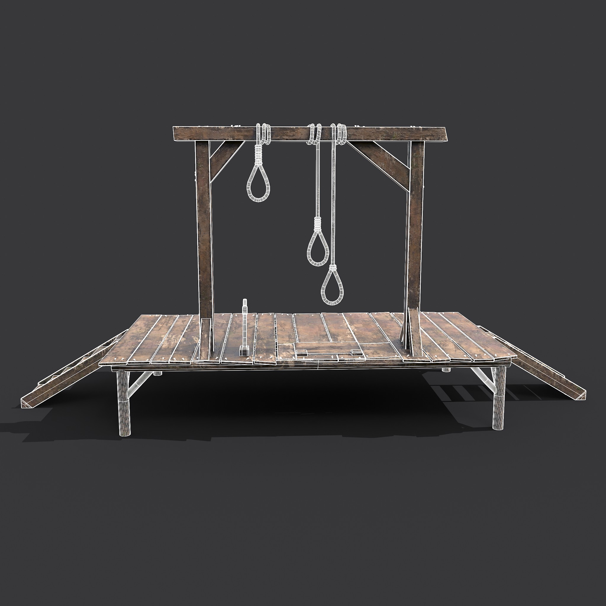 Medieval Gallows - 3D Model by Get Dead Entertainment
