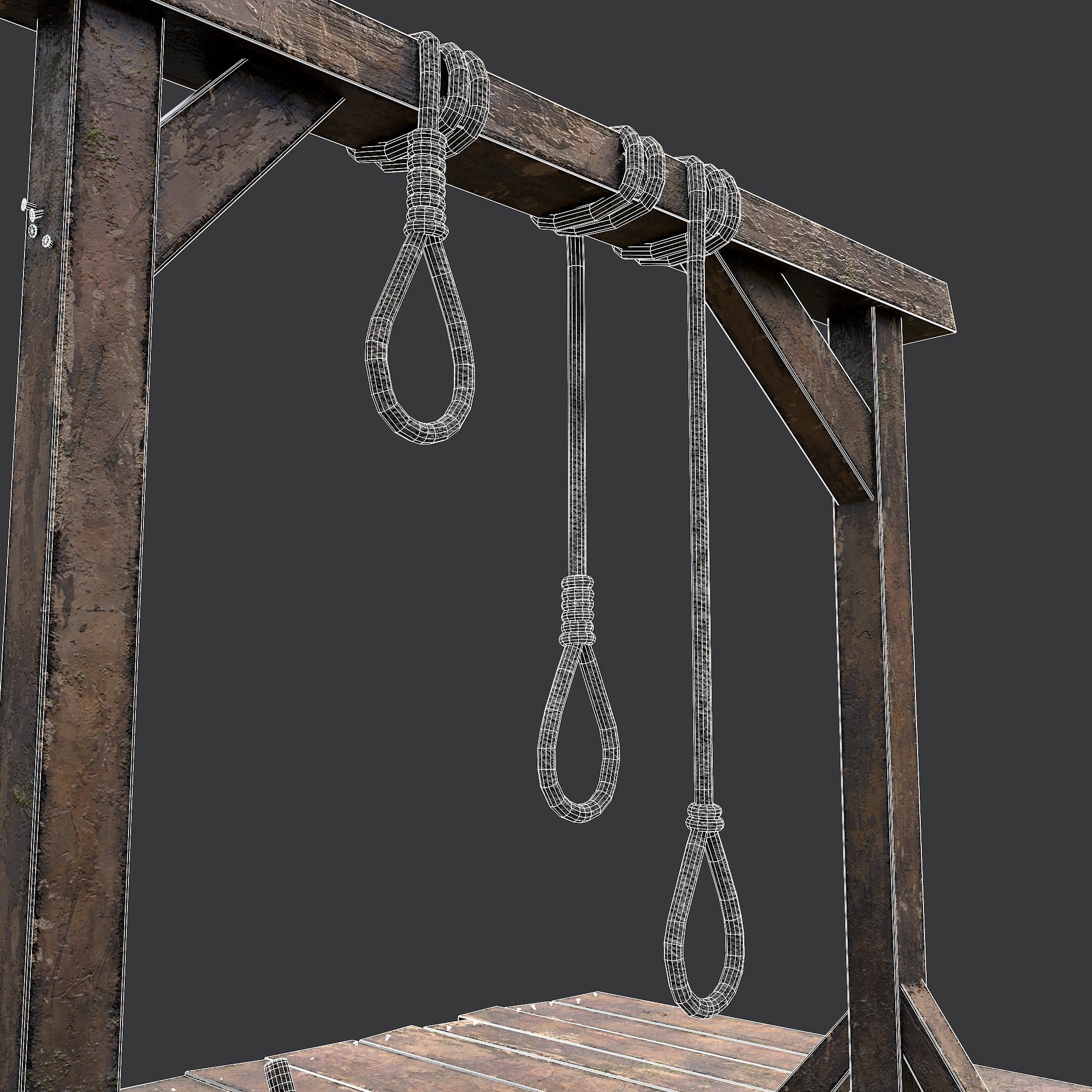 Medieval Gallows - 3D Model by Get Dead Entertainment