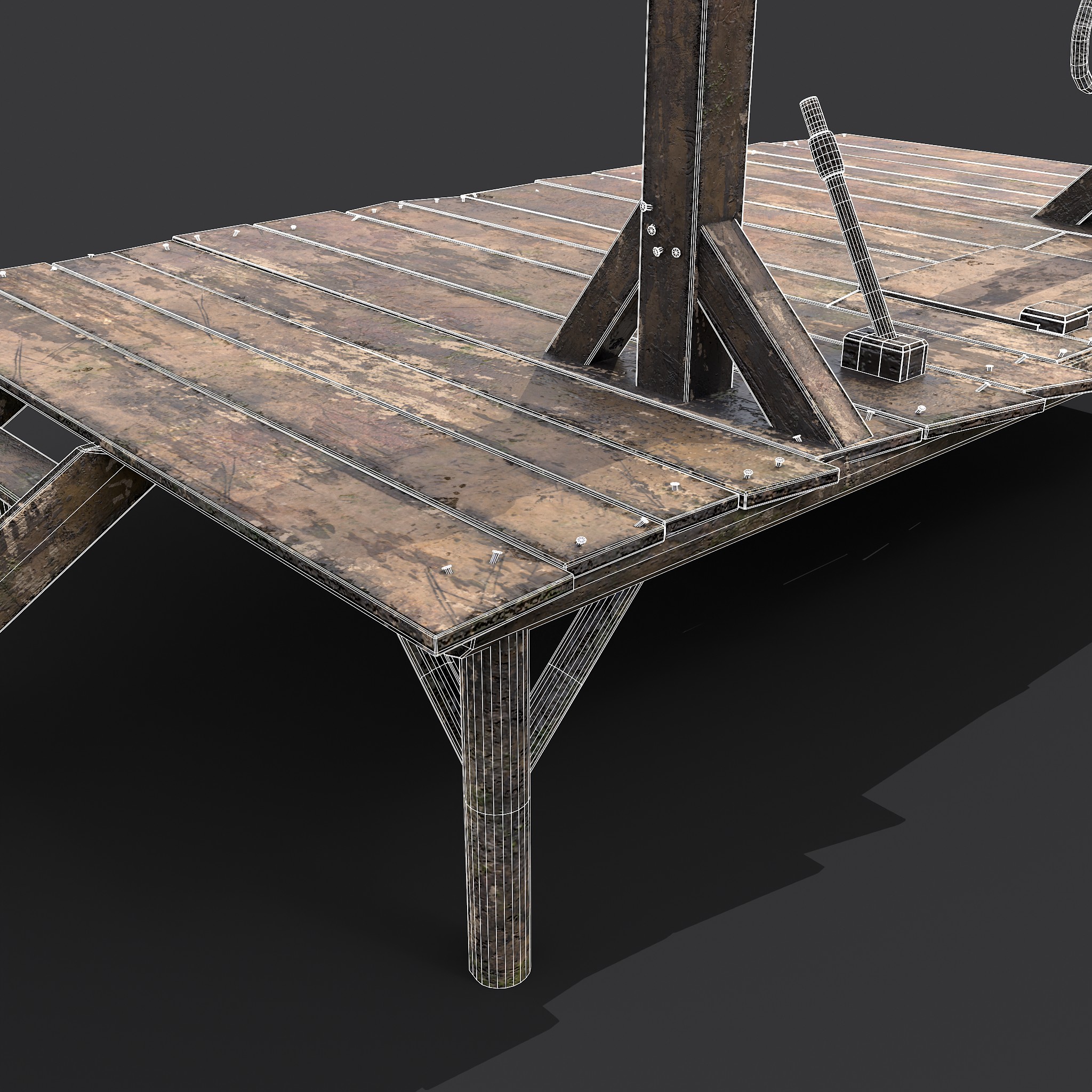 Medieval Gallows - 3D Model by Get Dead Entertainment